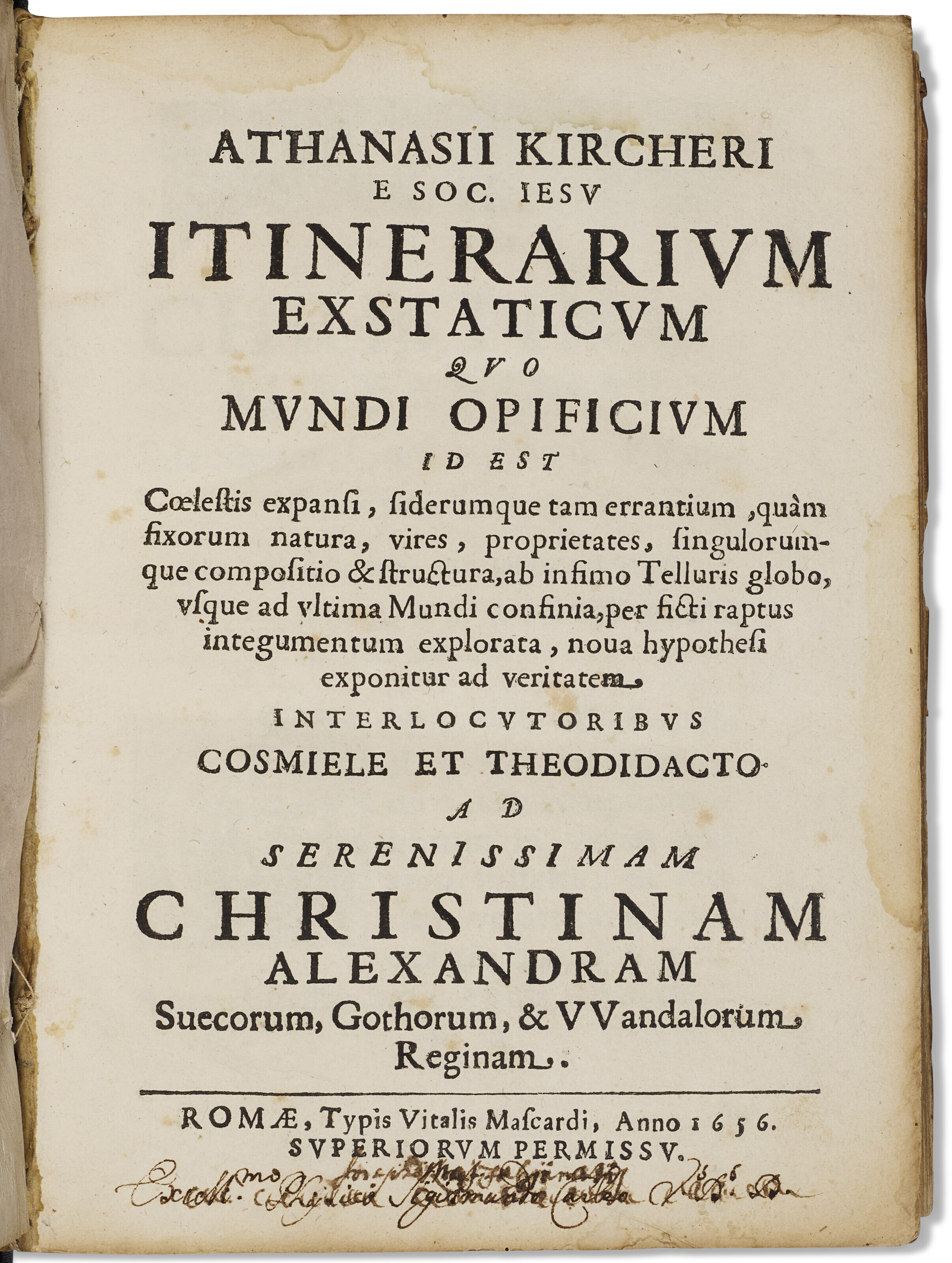 Itinerarium exstaticum, Athanasius Kircher, 1656 | Christie’s
