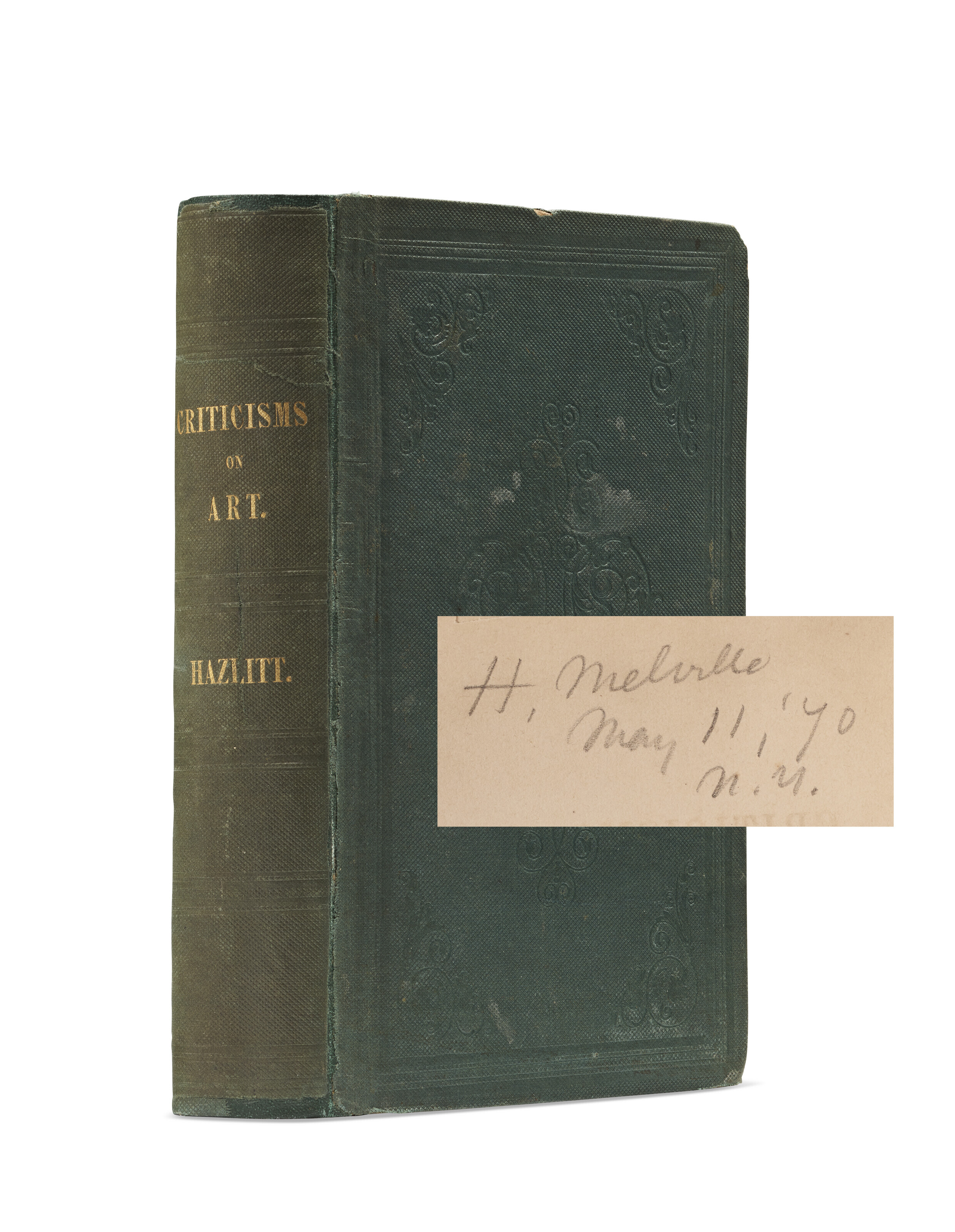 Criticism on Art by William Hazlitt, Herman Melville's copy | Christie’s