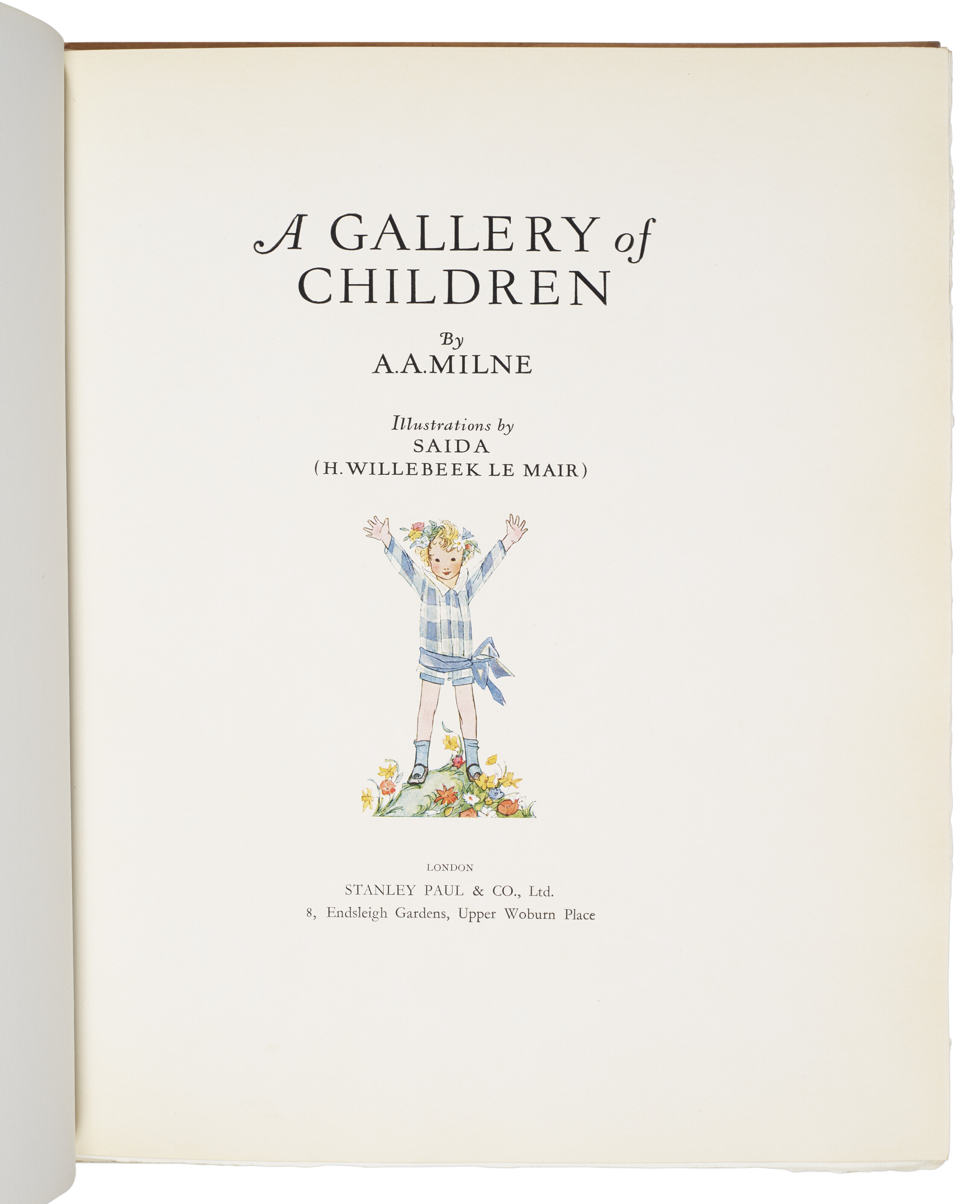 A Gallery of Children, A.A. Milne & H. Willebeek Le Mair, 1925 | Christie’s