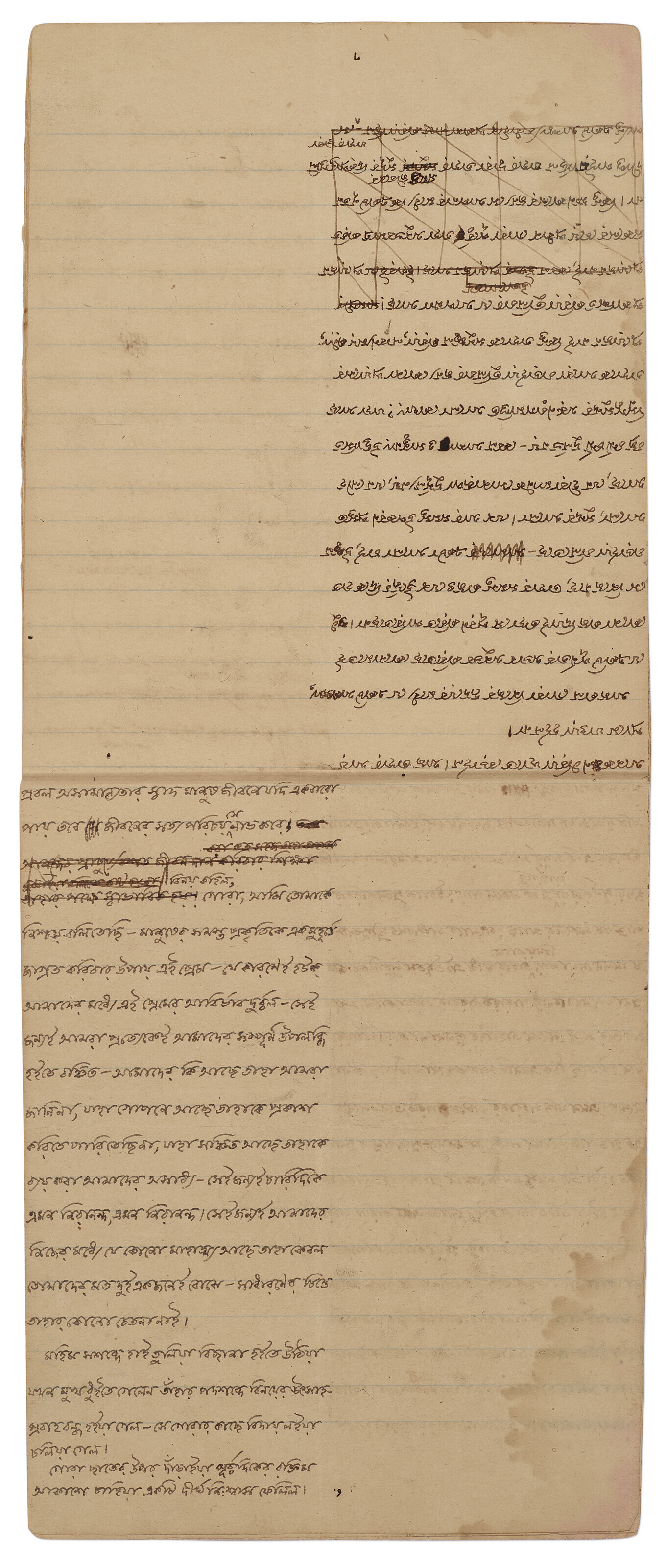 Autograph manuscript for Gora, Rabindranath Tagore, c.1907 | Christie’s