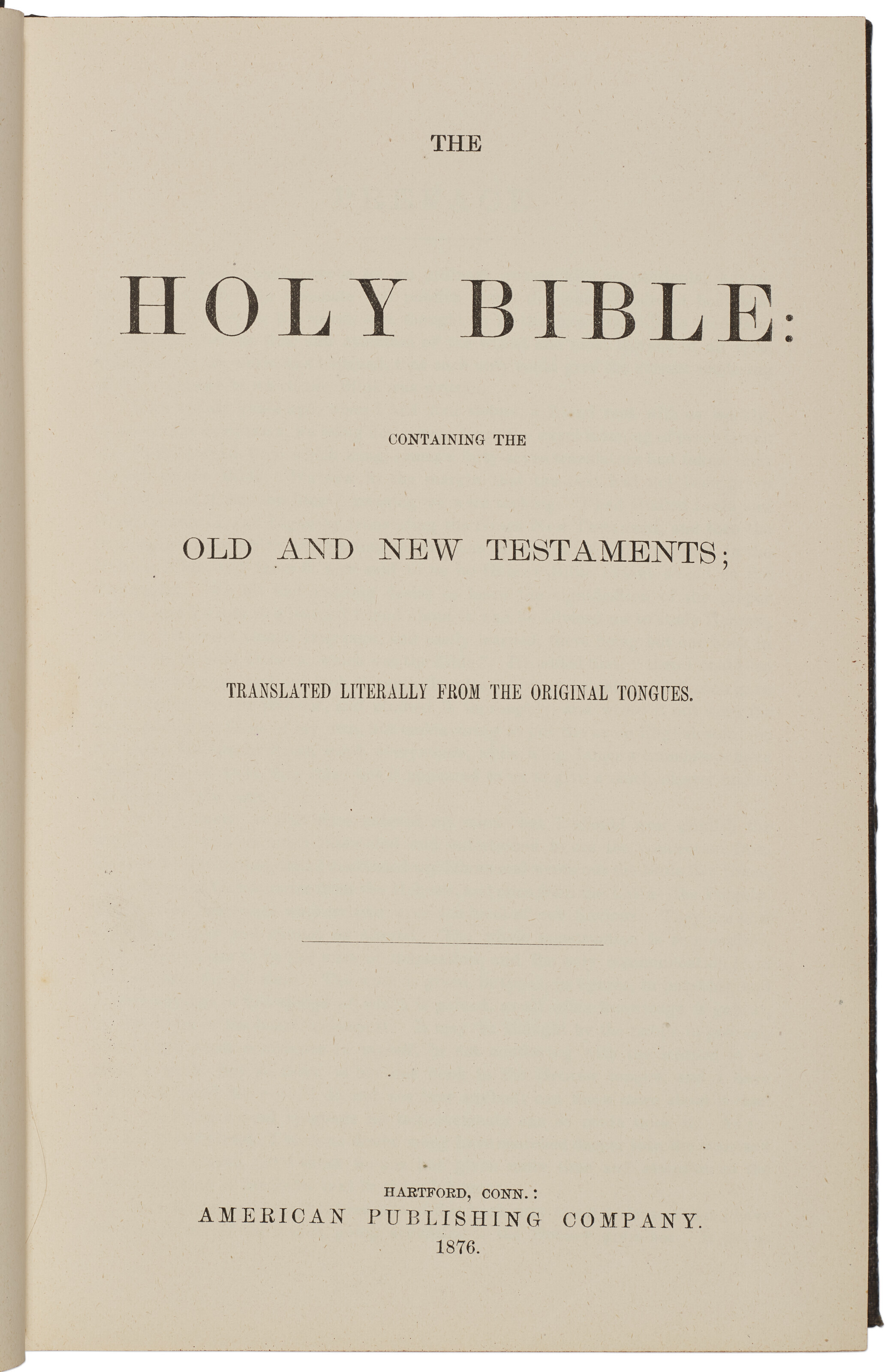 The Holy Bible: Containing the Old and New Testaments; Translated ...
