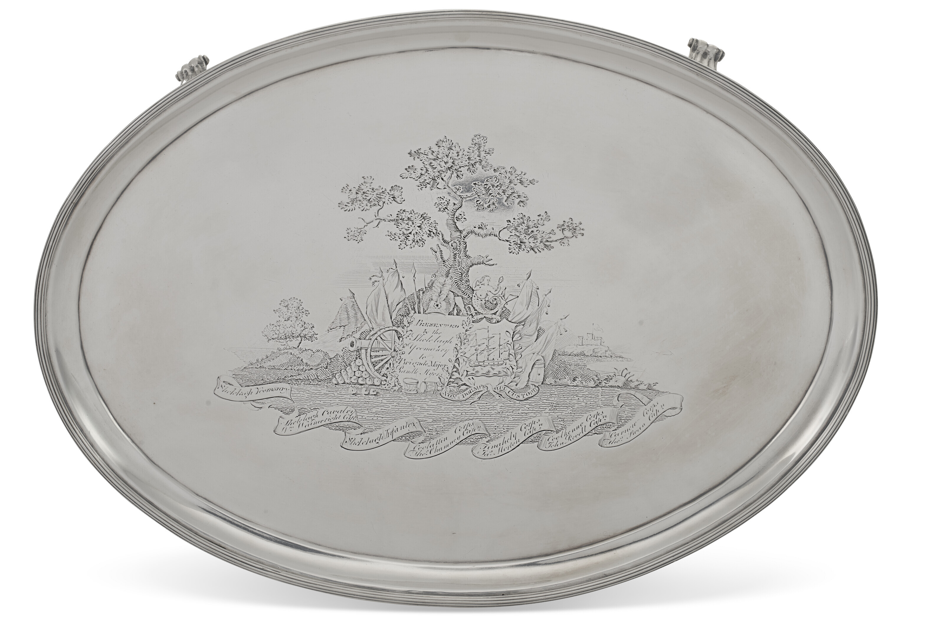 A GEORGE III IRISH SILVER FOOTED SALVER, MARK OF RICHARD SAWYER, DUBLIN ...