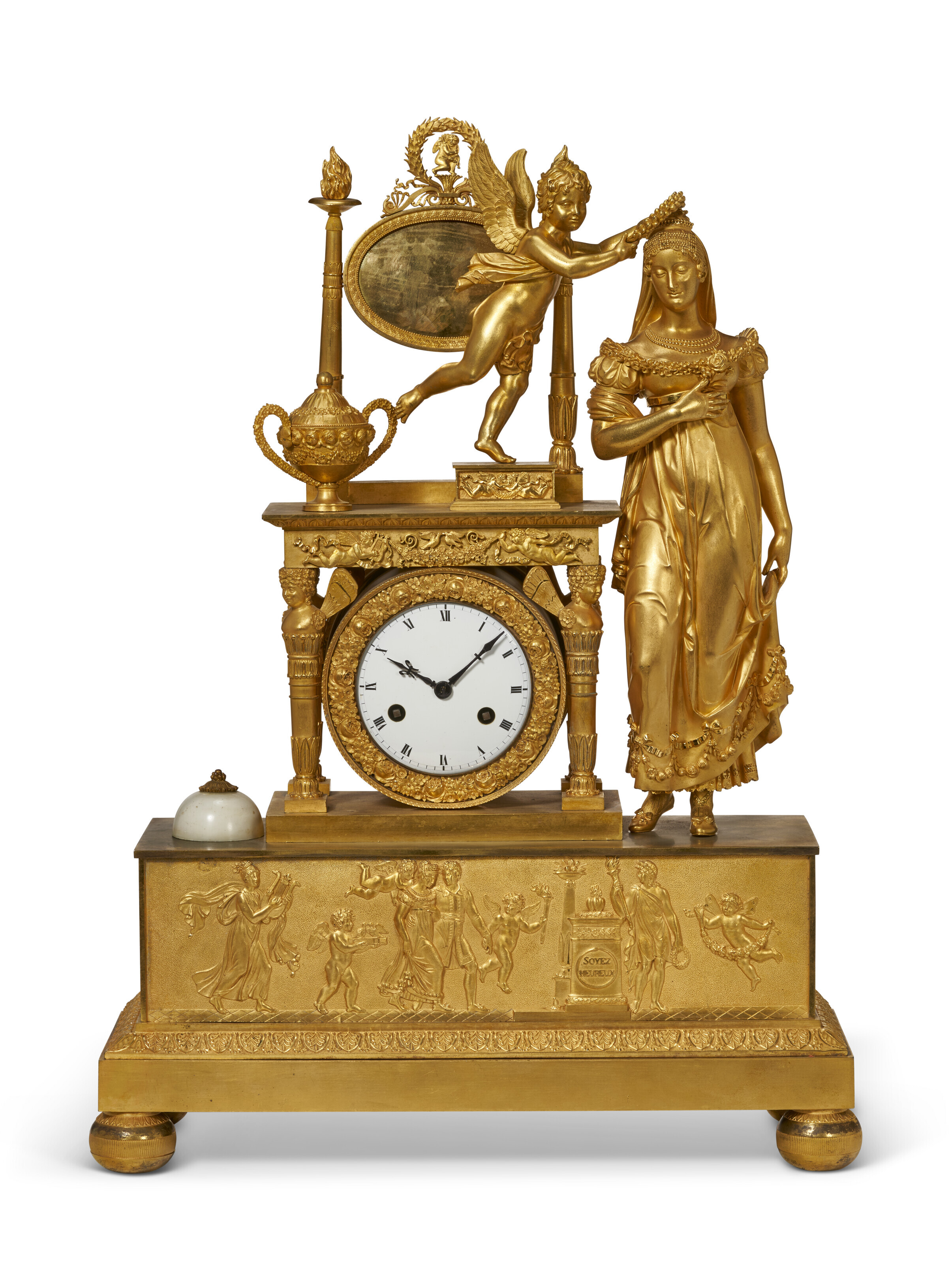 A LATE EMPIRE ORMOLU MANTEL CLOCK, CIRCA 1815 | Christie’s