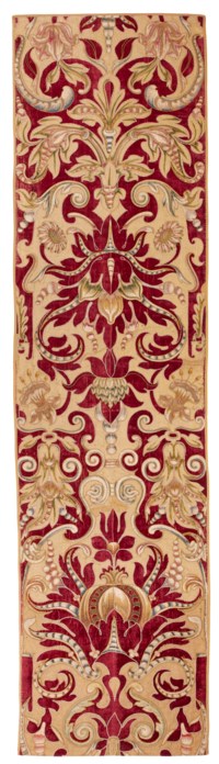 A GROUP OF TWELVE ITALIAN SILK-EMBROIDERED AND CUT VELVET PANELS