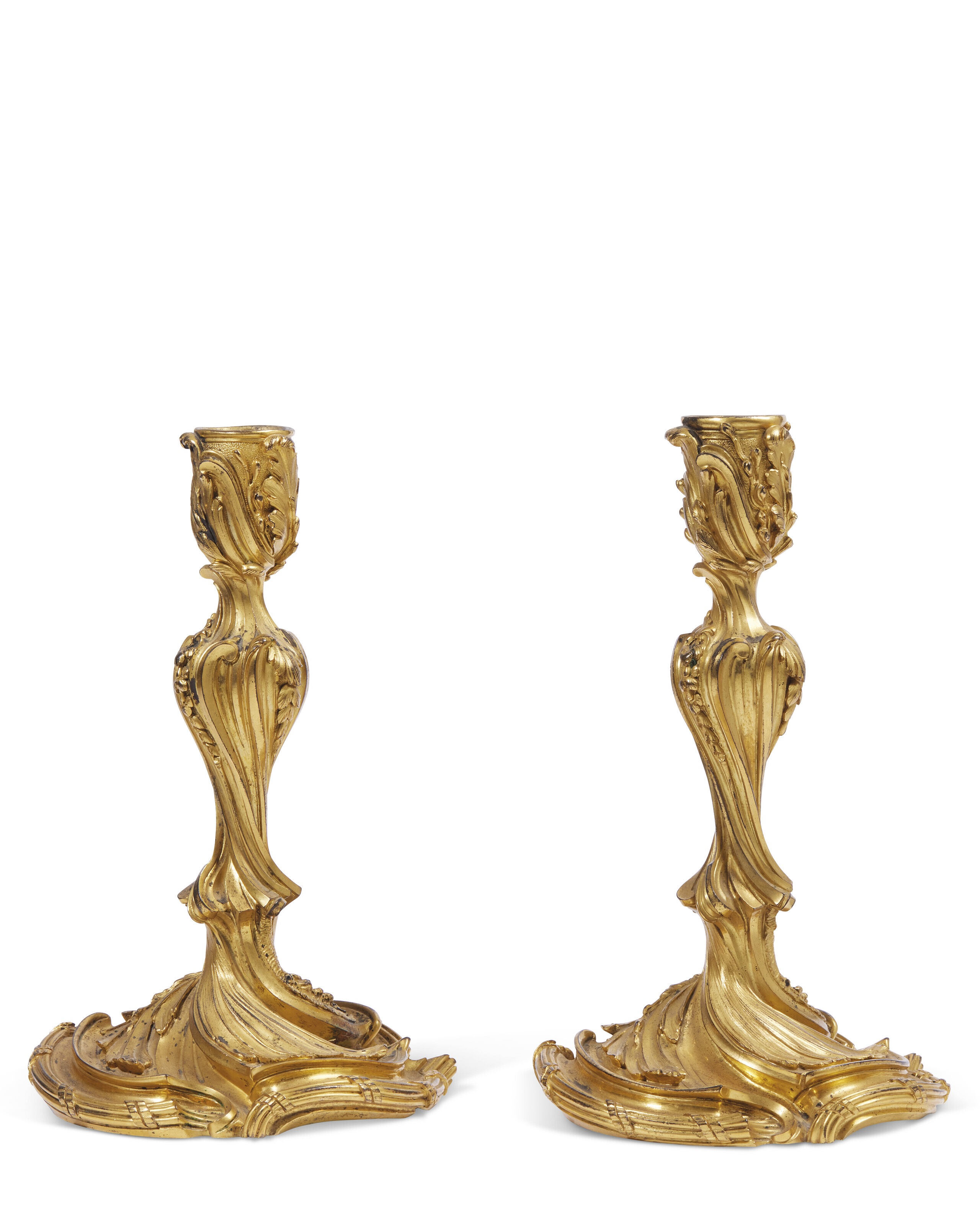 A PAIR OF FRENCH ORMOLU CANDLESTICKS, SECOND HALF 19TH CENTURY | Christie’s
