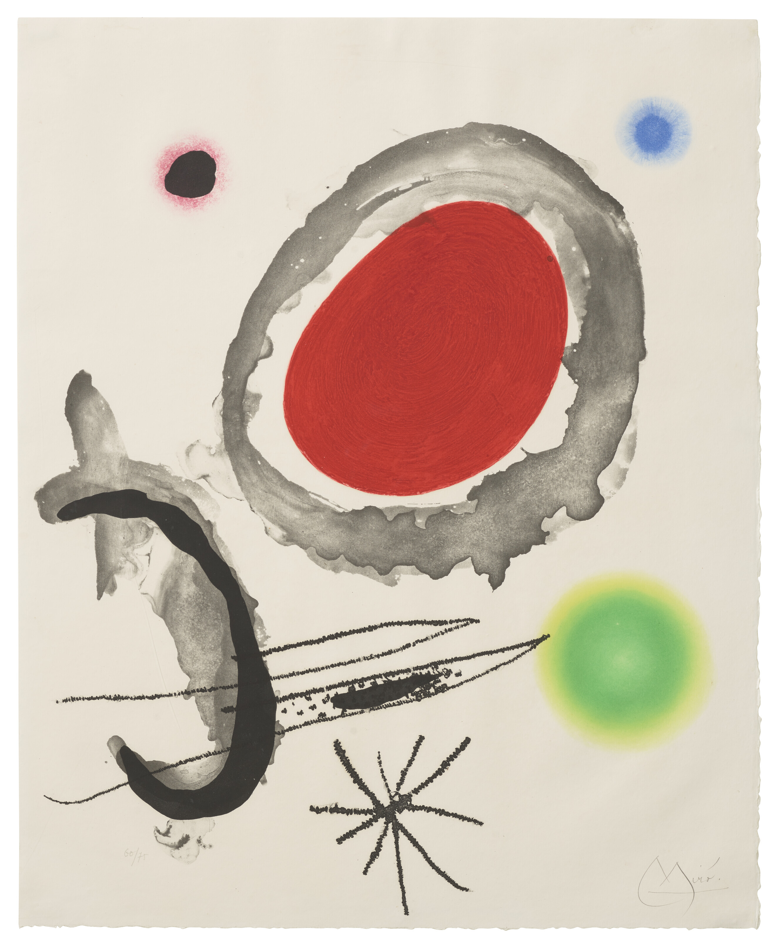 JOAN MIRO (1893-1983), Oiseau Entre Deux Astres | Christie’s
