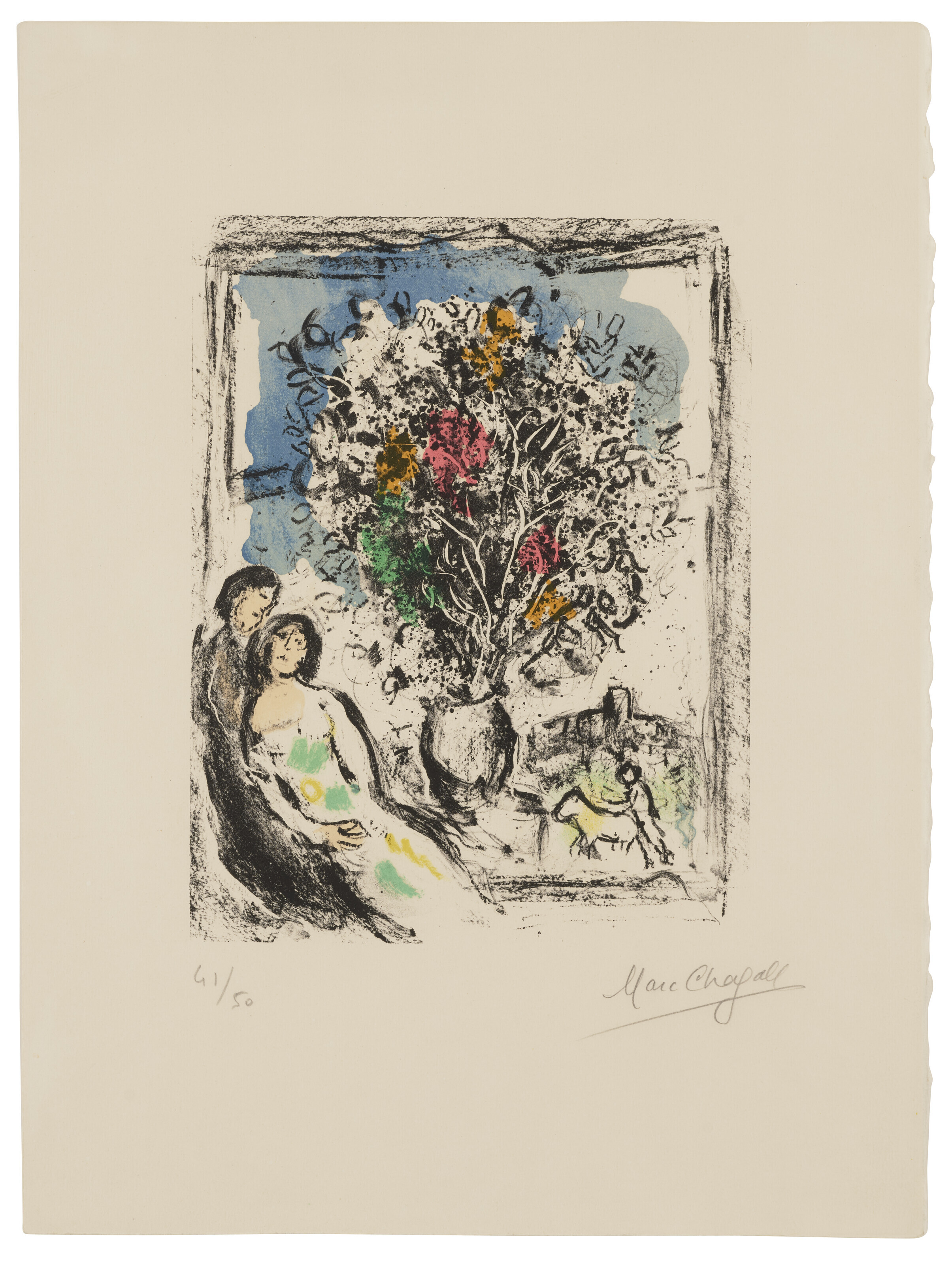 MARC CHAGALL (1887-1985), La petite fenêtre (The Little Window ...