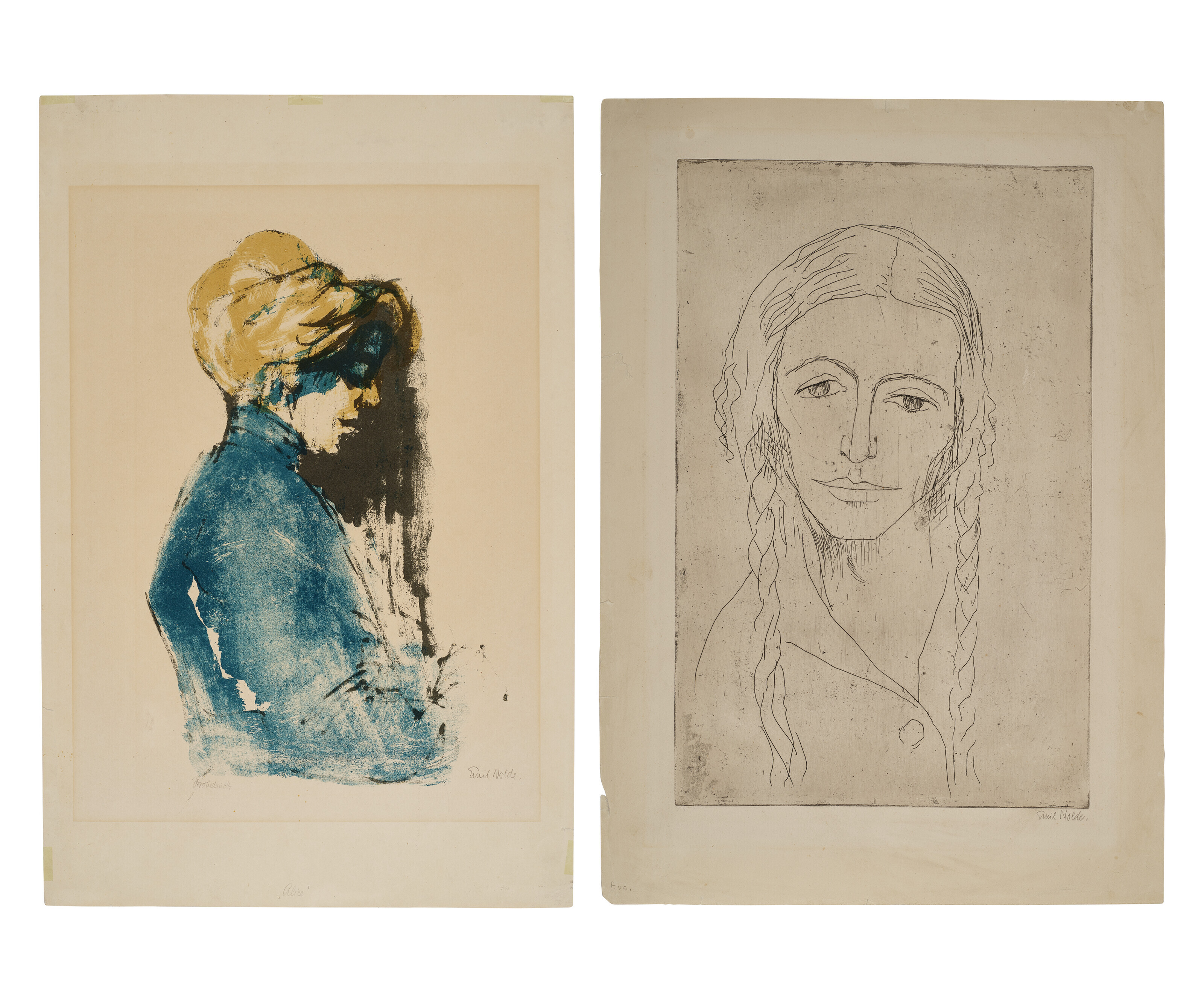 EMIL NOLDE (1867-1956), Two Prints by the Artist | Christie’s