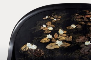 JEAN DUNAND (1877-1942), Important Bed 'Aux Nénuphars et Poissons' for ...