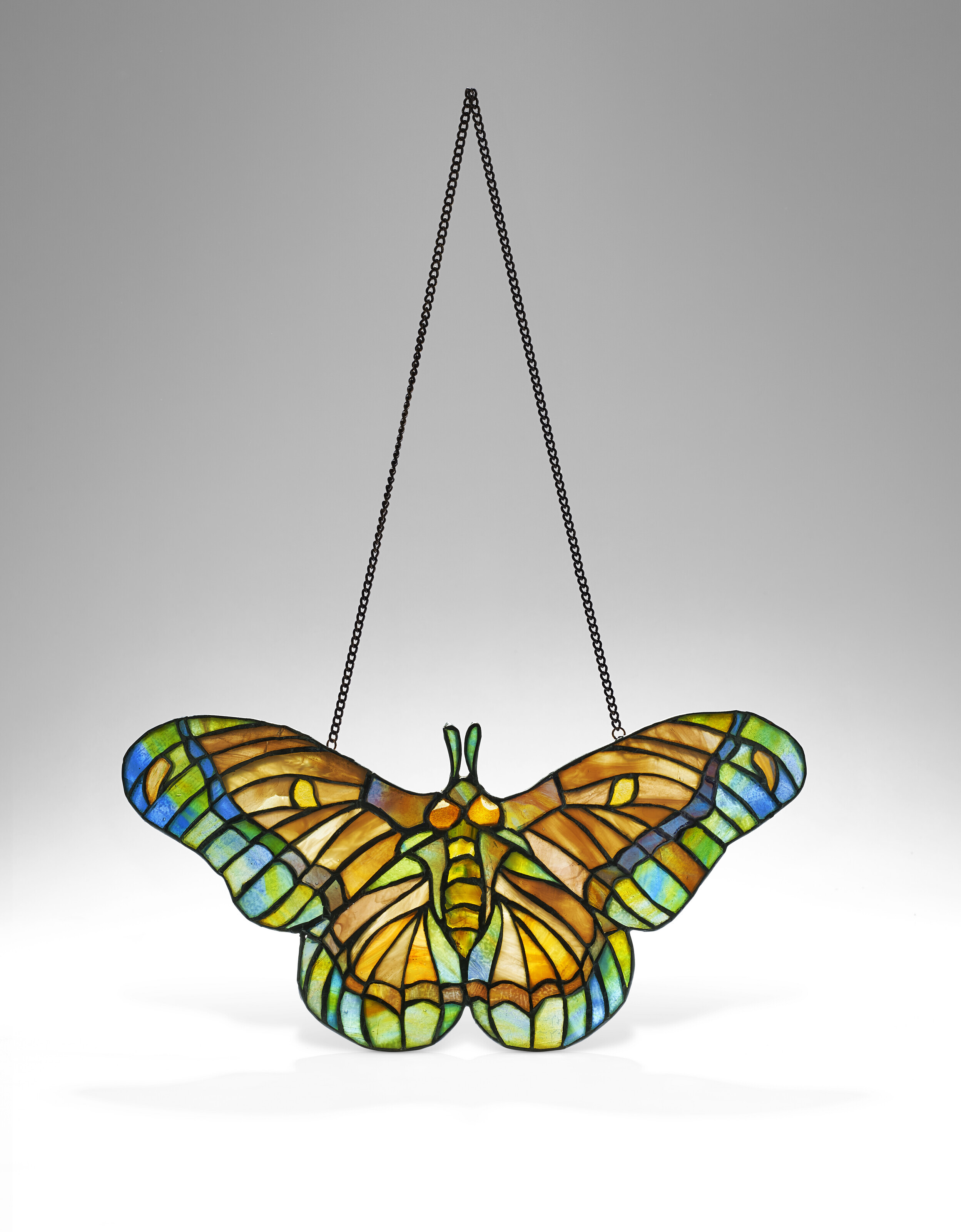 TIFFANY STUDIOS, 'Geometric and Turtle-Back Tile' Table Lamp, circa ...