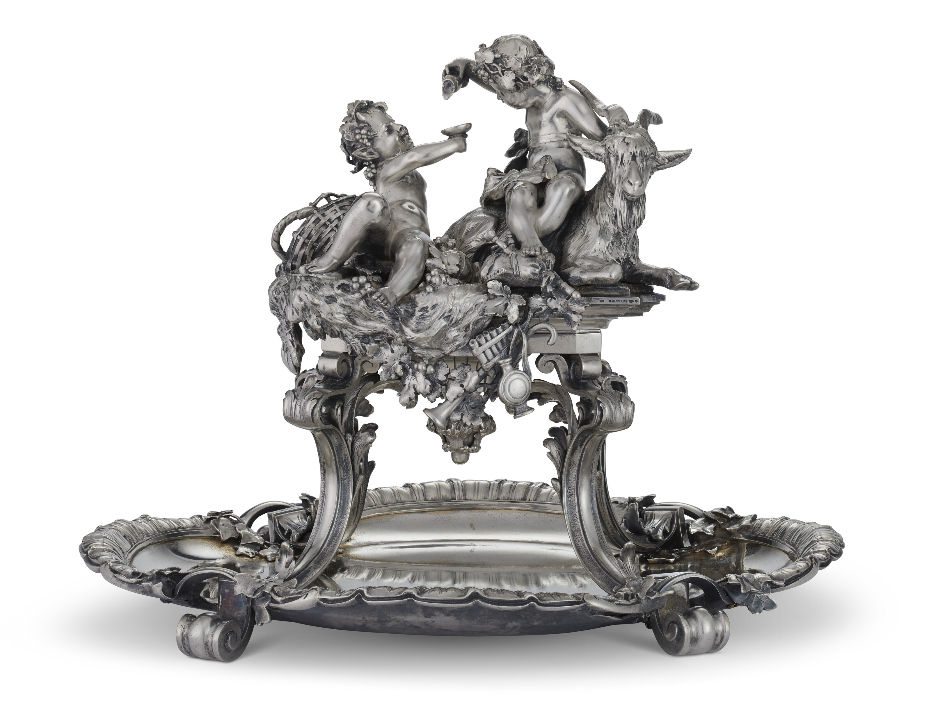 AN AUSTRO-HUNGARIAN SILVER CENTERPIECE, MARK OF CARL WASCHMANN, VIENNA ...