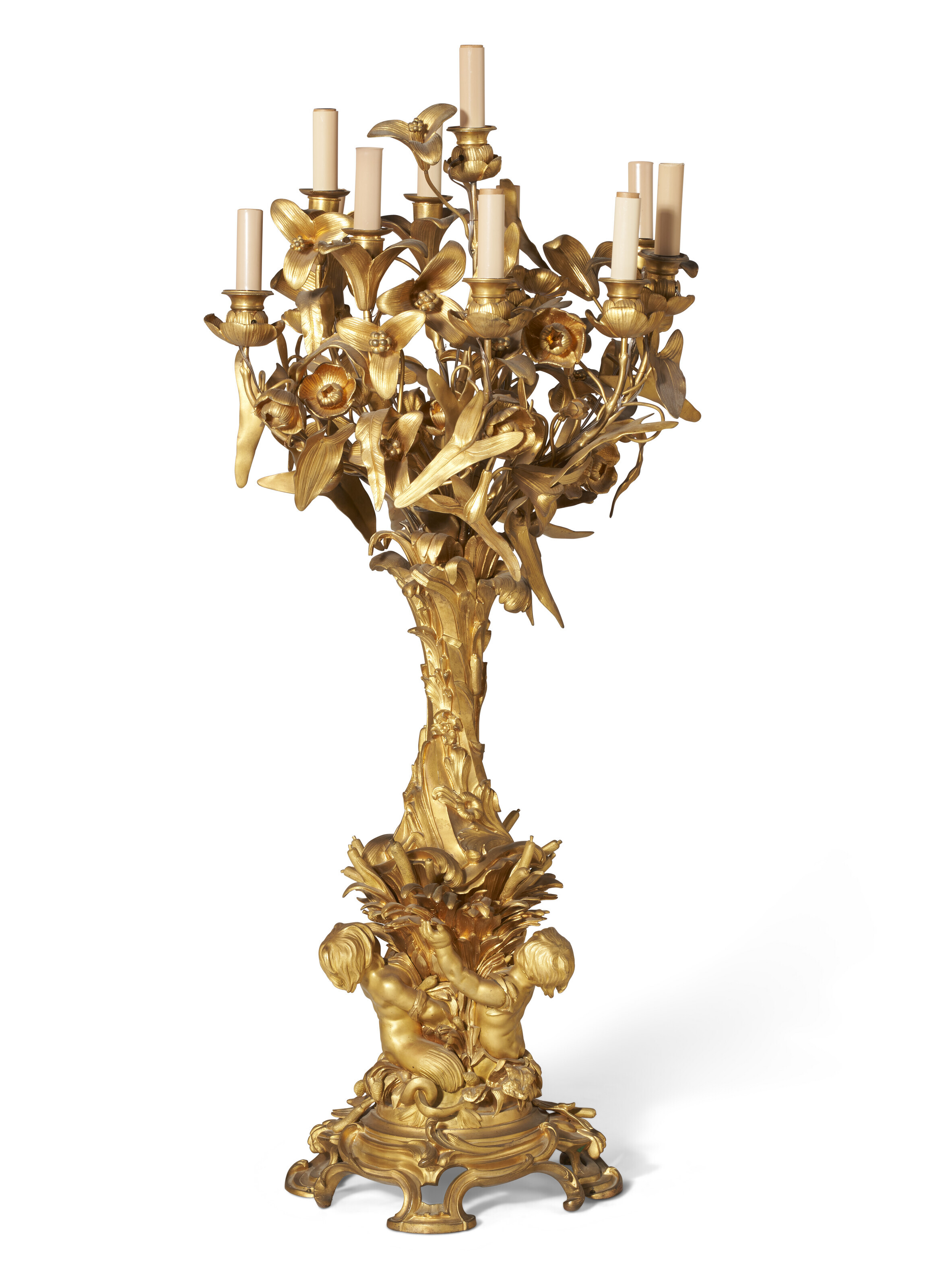 A FRENCH ORMOLU NINE-LIGHT CANDELABRUM, CIRCA 1900 | Christie’s