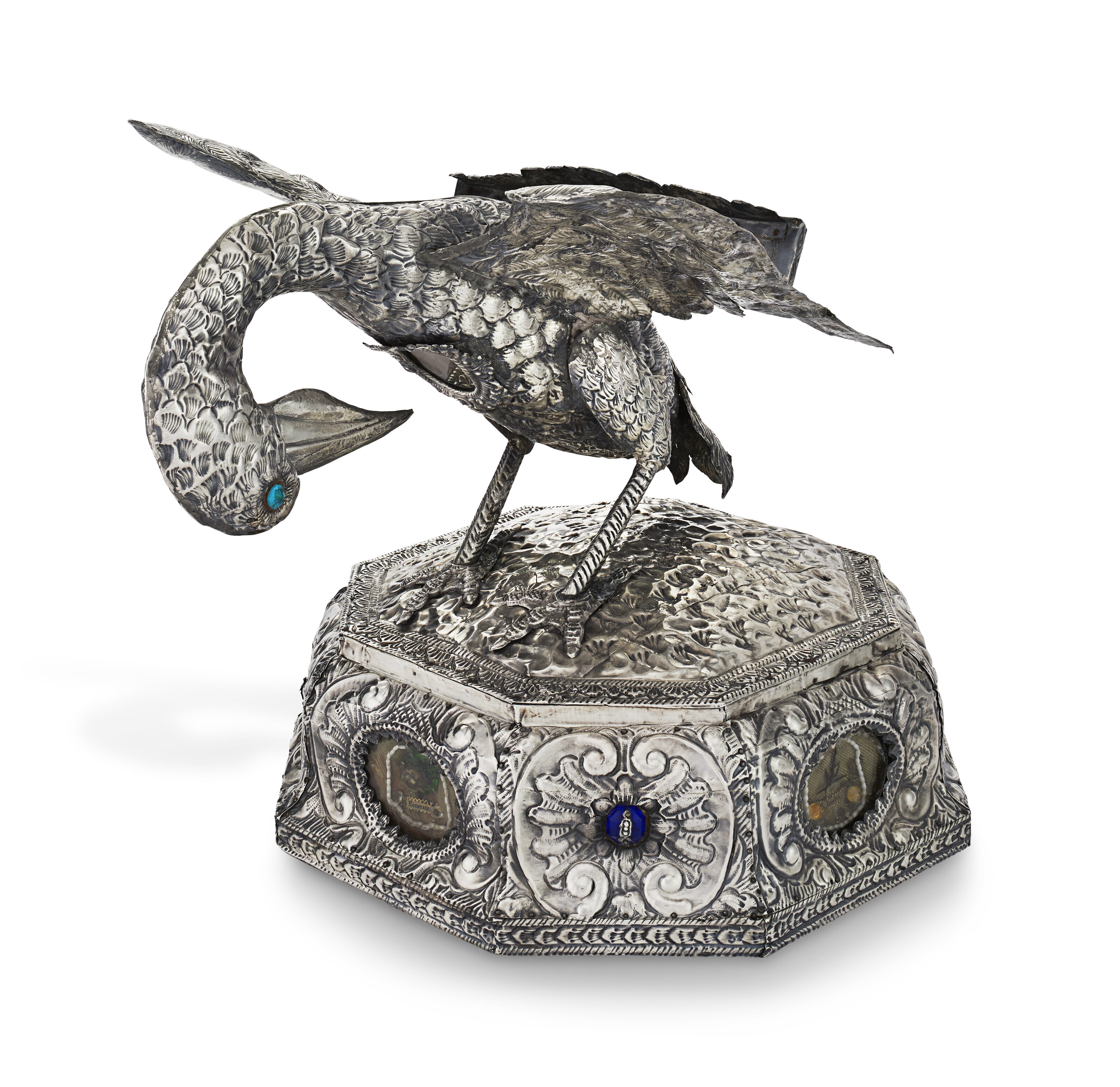 AN ITALIAN SILVER RELIQUARY LECTURN, POSSIBLY SICILY, 18TH CENTURY ...