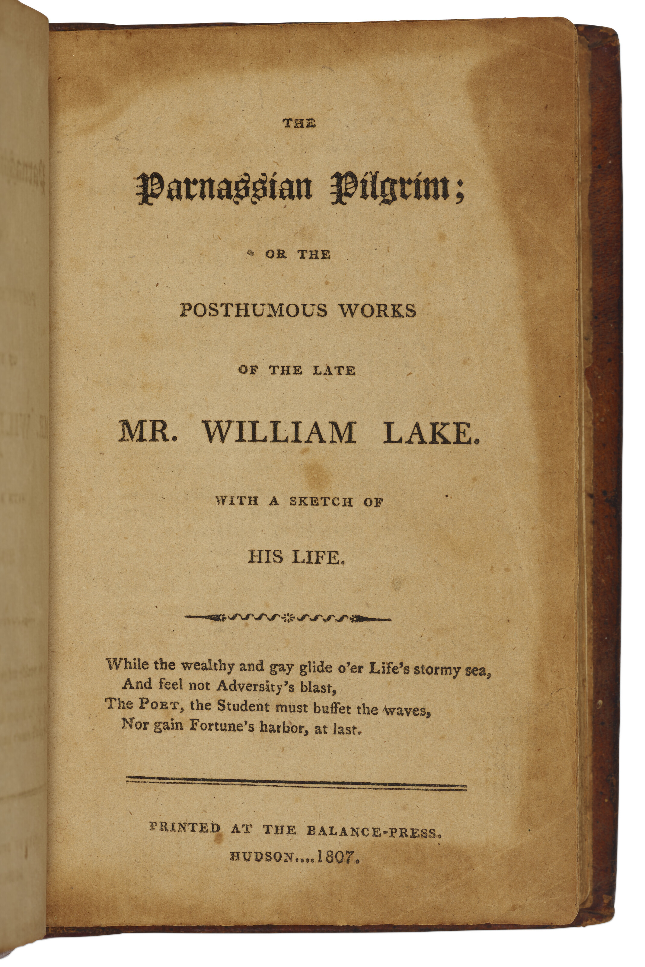 The Parnassian Pilgrim, William Lake, 1807 | Christie’s
