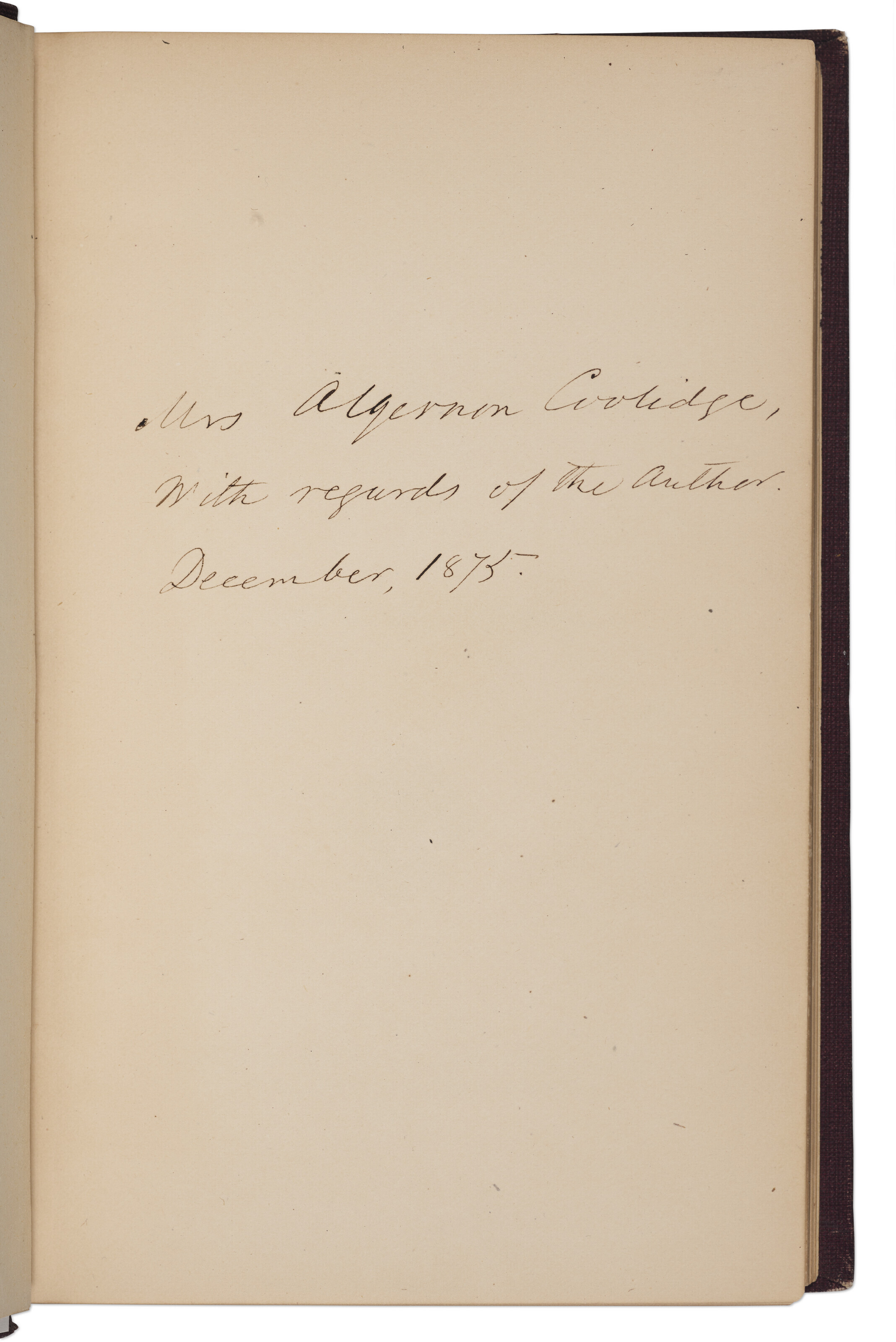 Letters and Social Aims, R.W. Emerson, 1876 | Christie’s