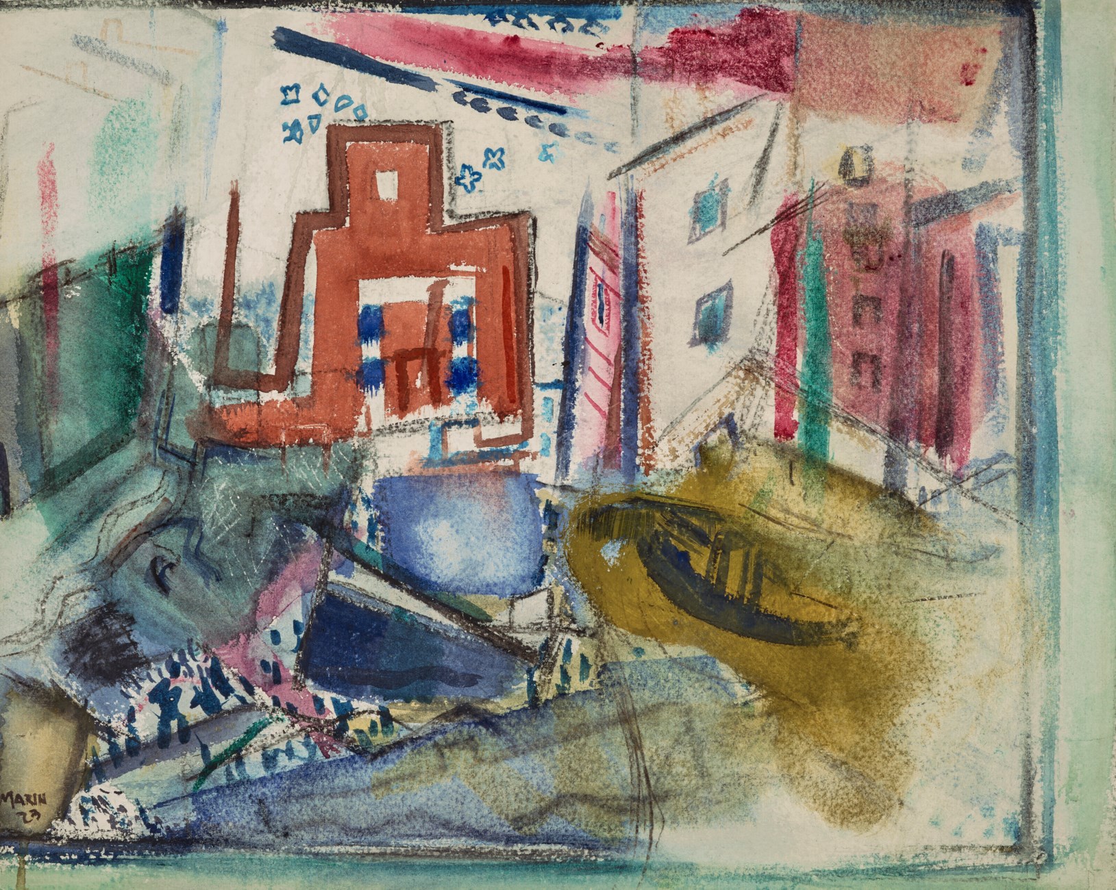 JOHN MARIN (1870-1953), River Movement, Lower Manhattan | Christie's