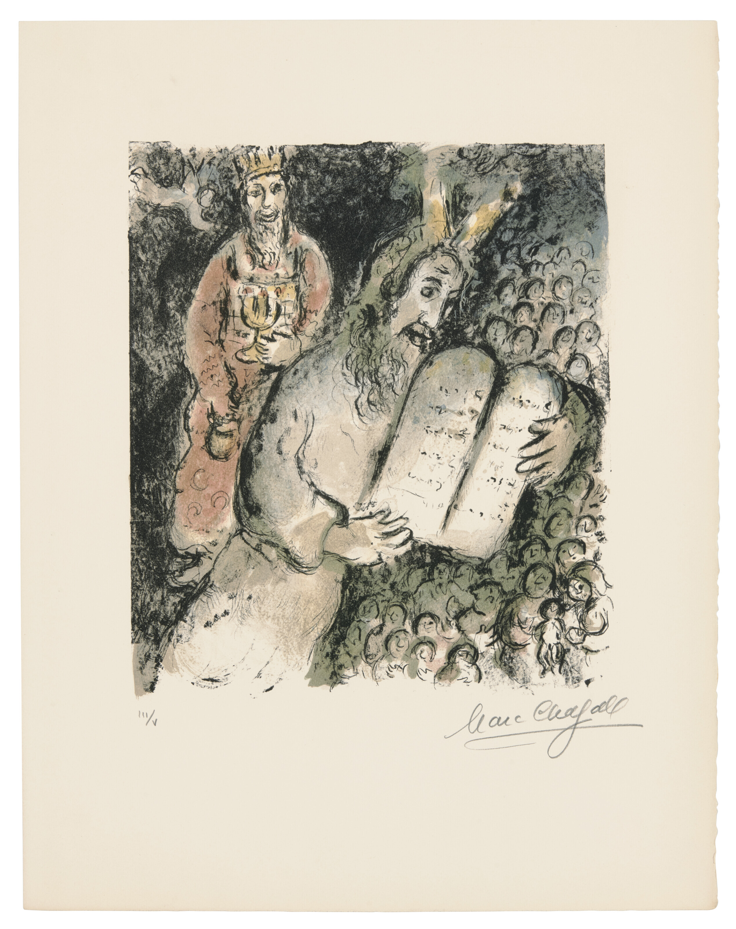 MARC CHAGALL (1887-1985), Moïse et Aaron | Christie’s