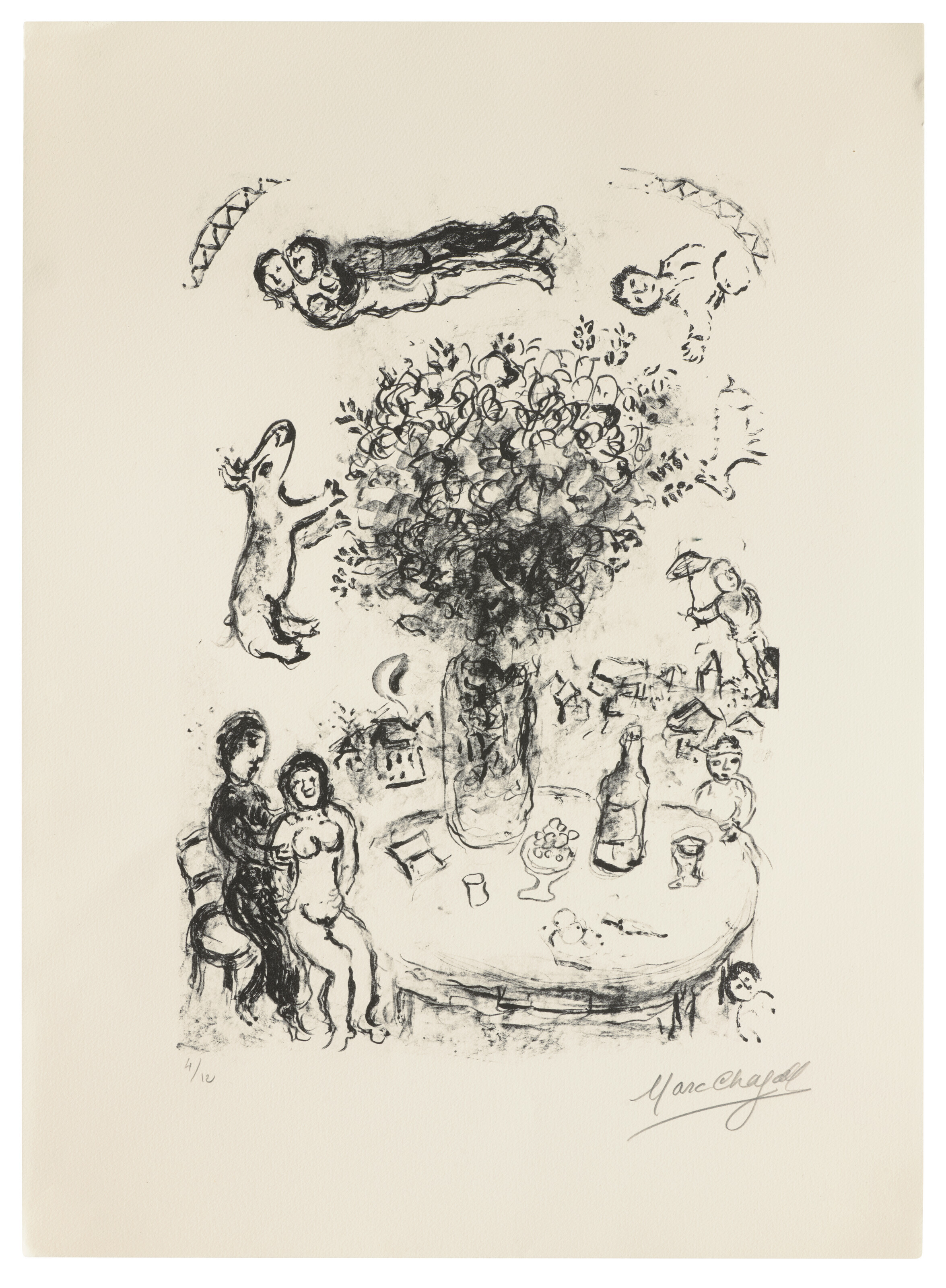 MARC CHAGALL (1887-1985), La table des amants | Christie’s