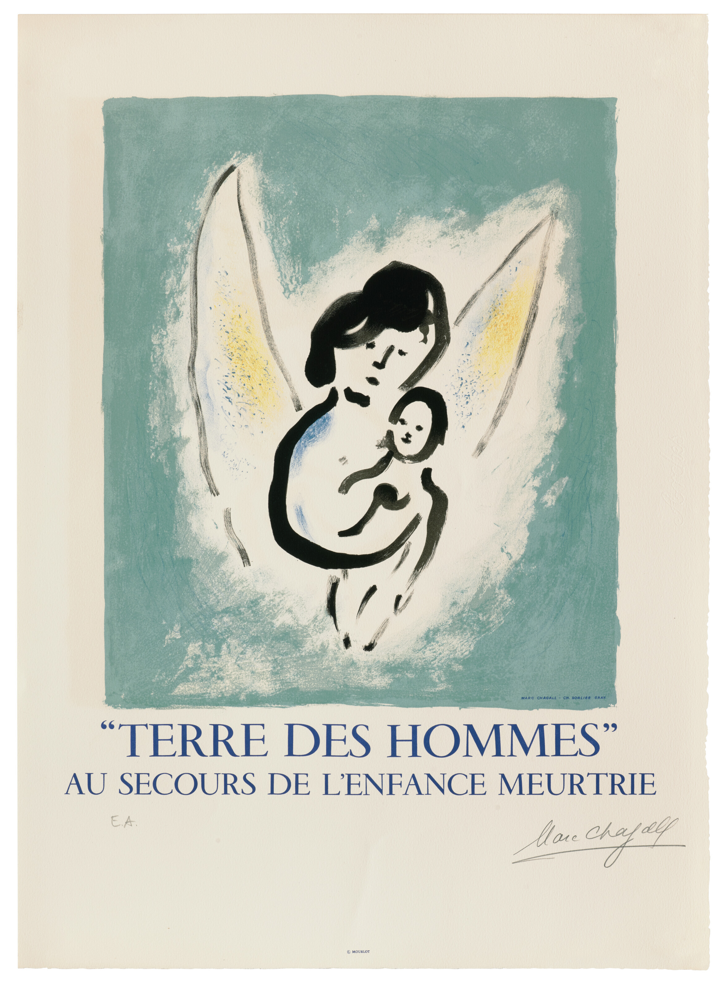MARC CHAGALL (1887-1985), Terre des Hommes (poster) | Christie’s