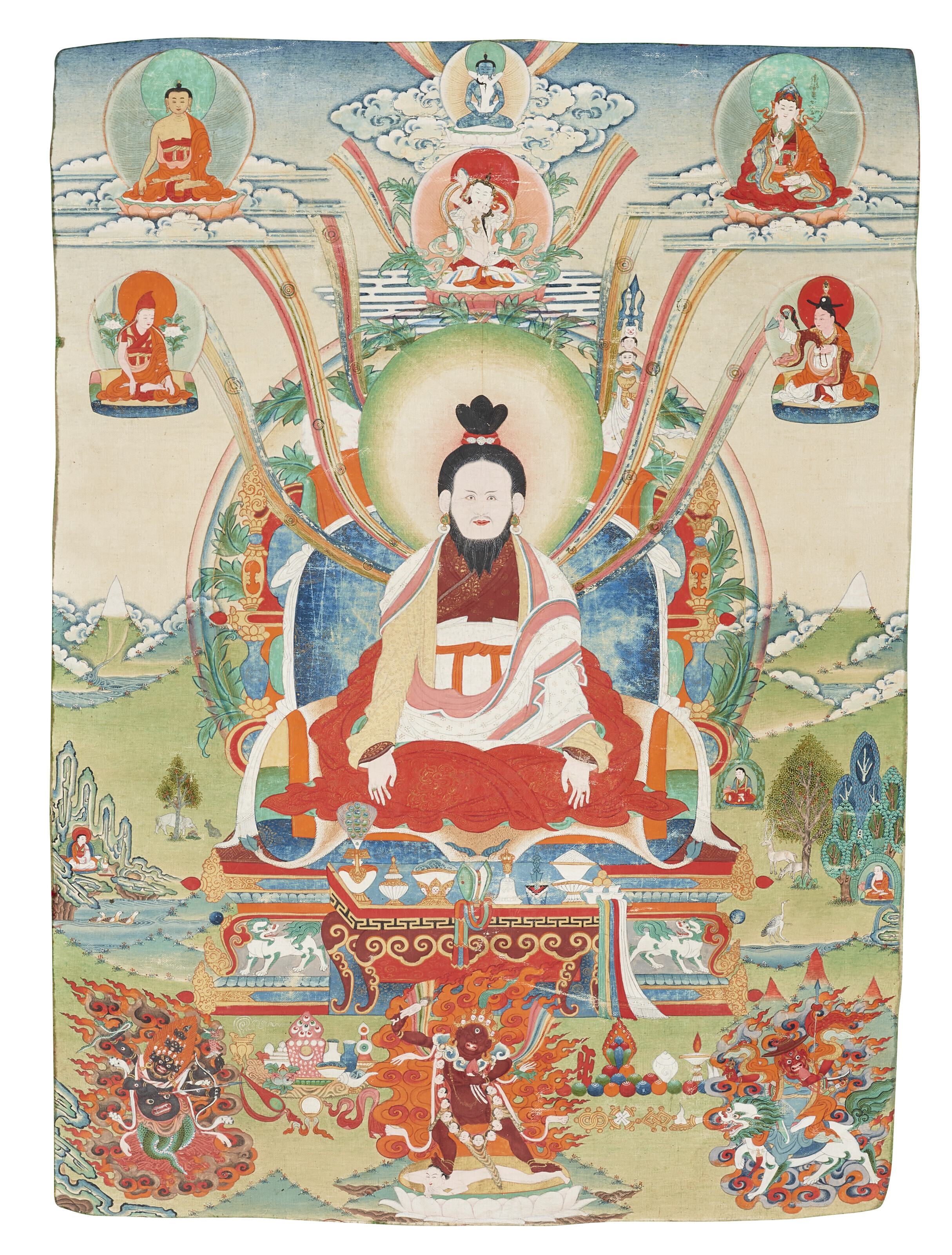 A PAINTING OF TOGDEN SHAKYA SHRI (1853-1919), EASTERN TIBET, LATE 19TH ...