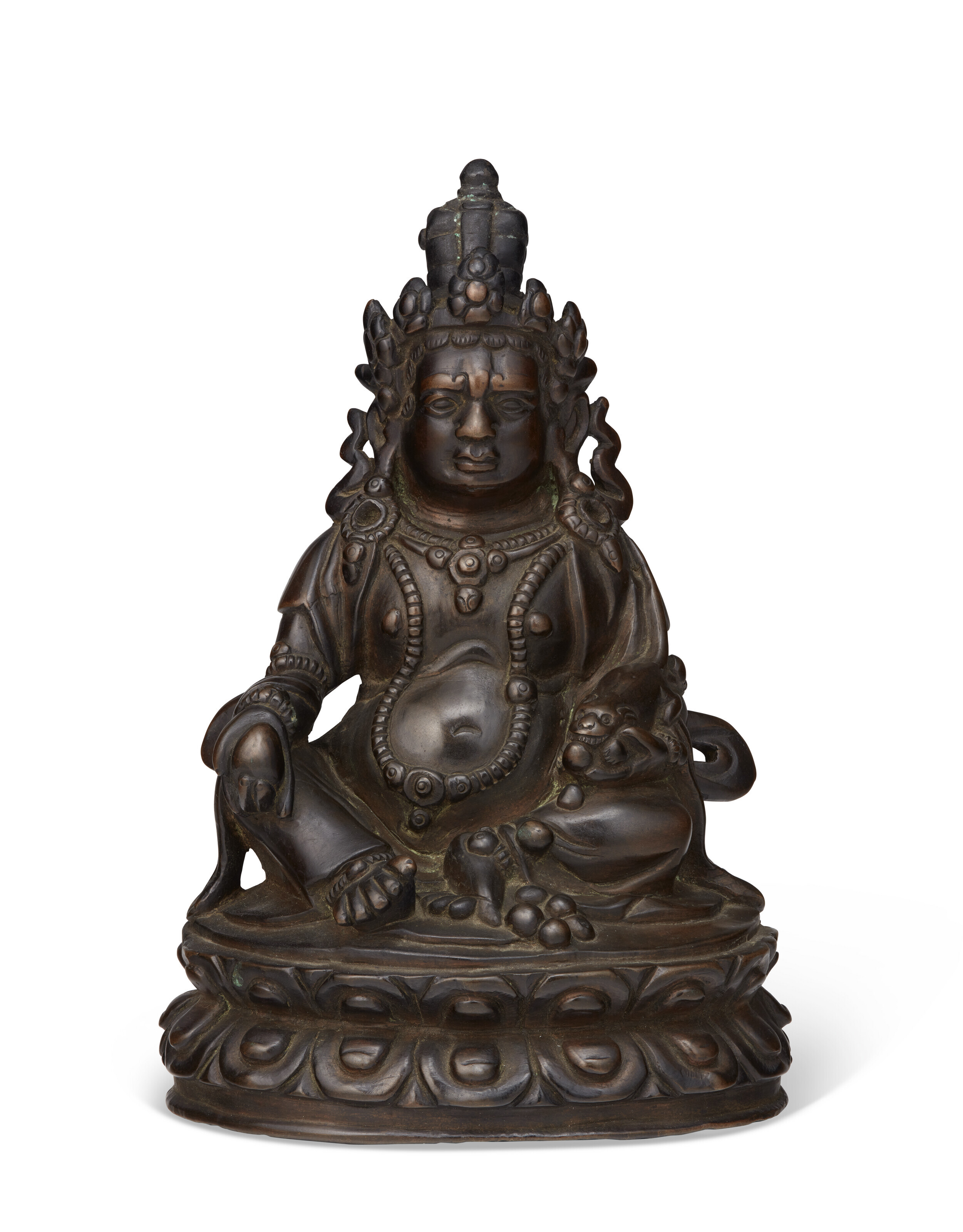 A BRONZE FIGURE OF JAMBHALA, TIBET, 15TH-16TH CENTURY | Christie’s
