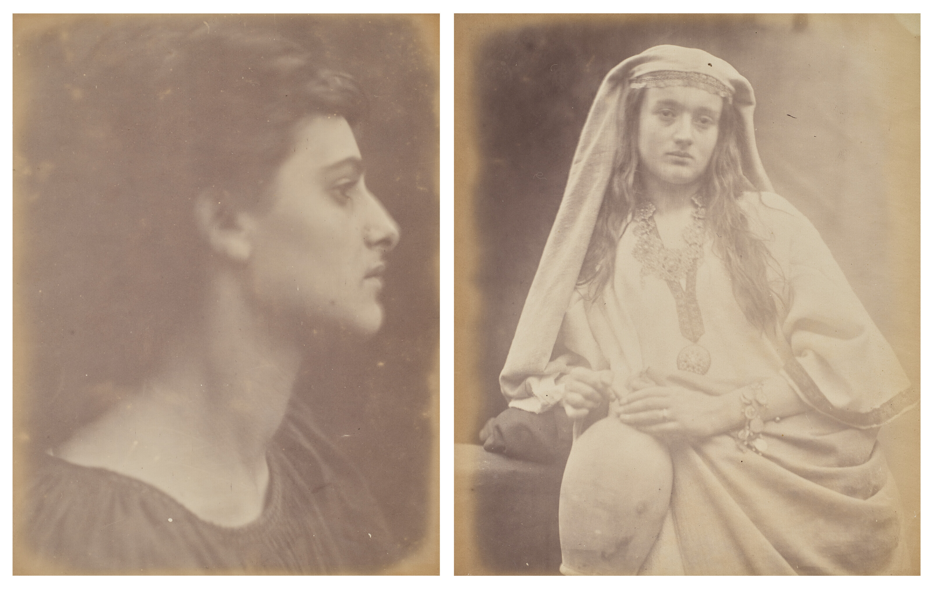 JULIA MARGARET CAMERON (1815–1879), Two portraits of Women, c.1860s ...