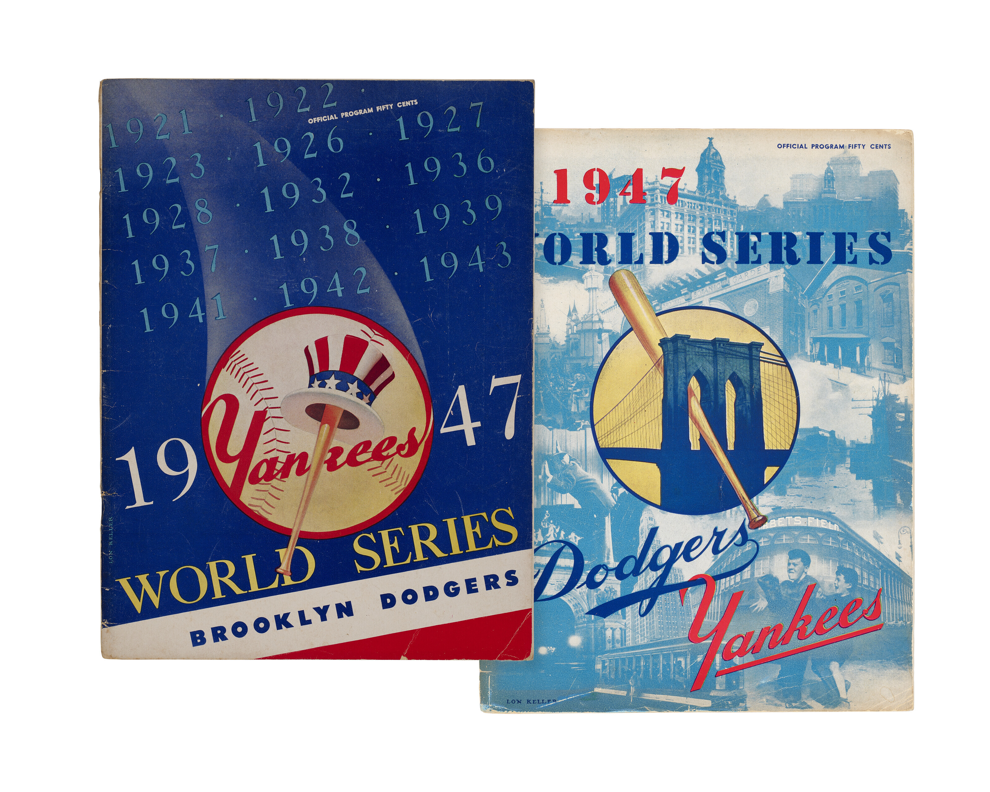 1947 WORLD SERIES PROGRAMS (2) - JACKIE ROBINSON'S FIRST WORLD SERIES ...
