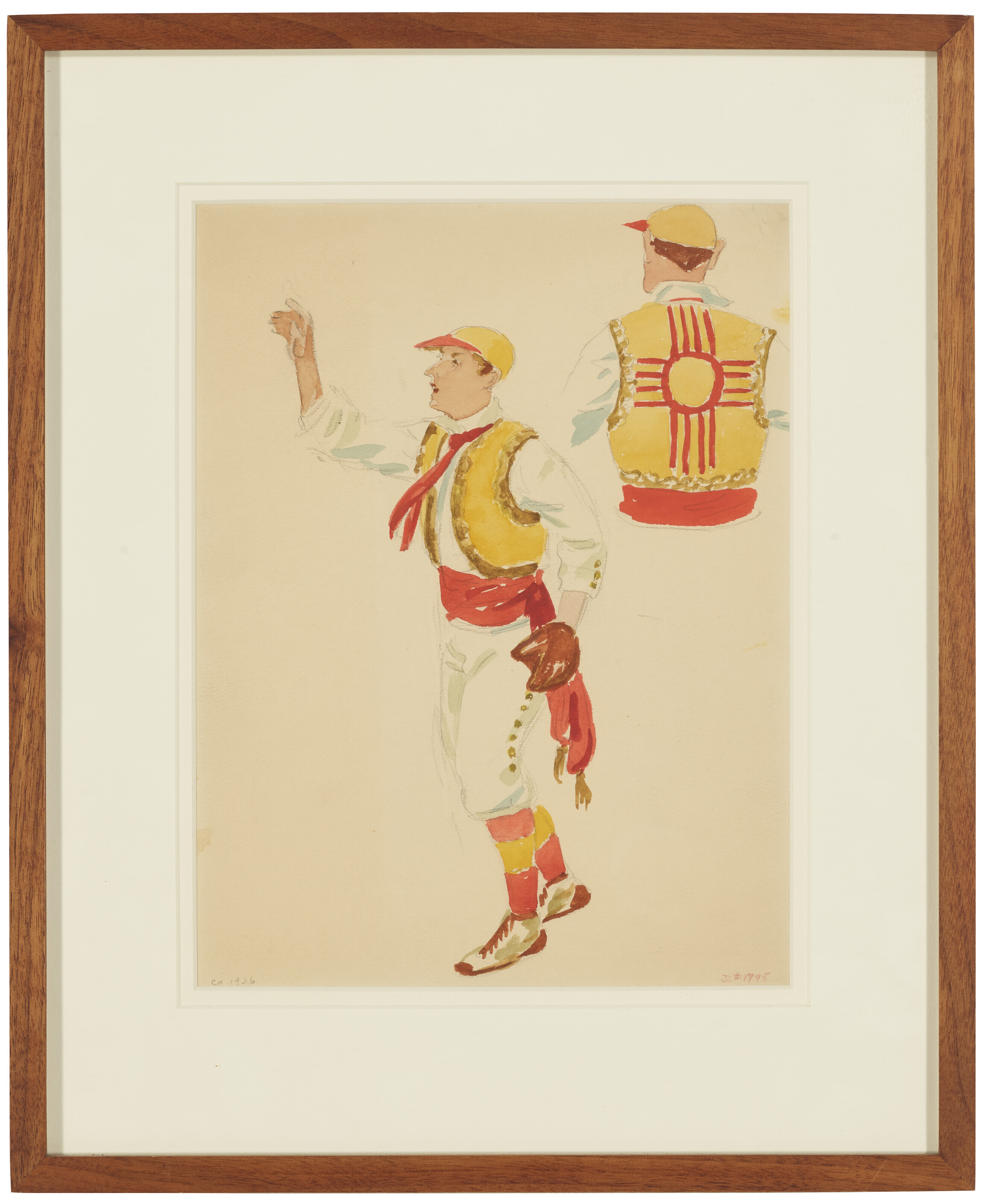 JOHN SLOAN (AMERICAN, 1871-1951), Design for New Mexico Baseball Team ...