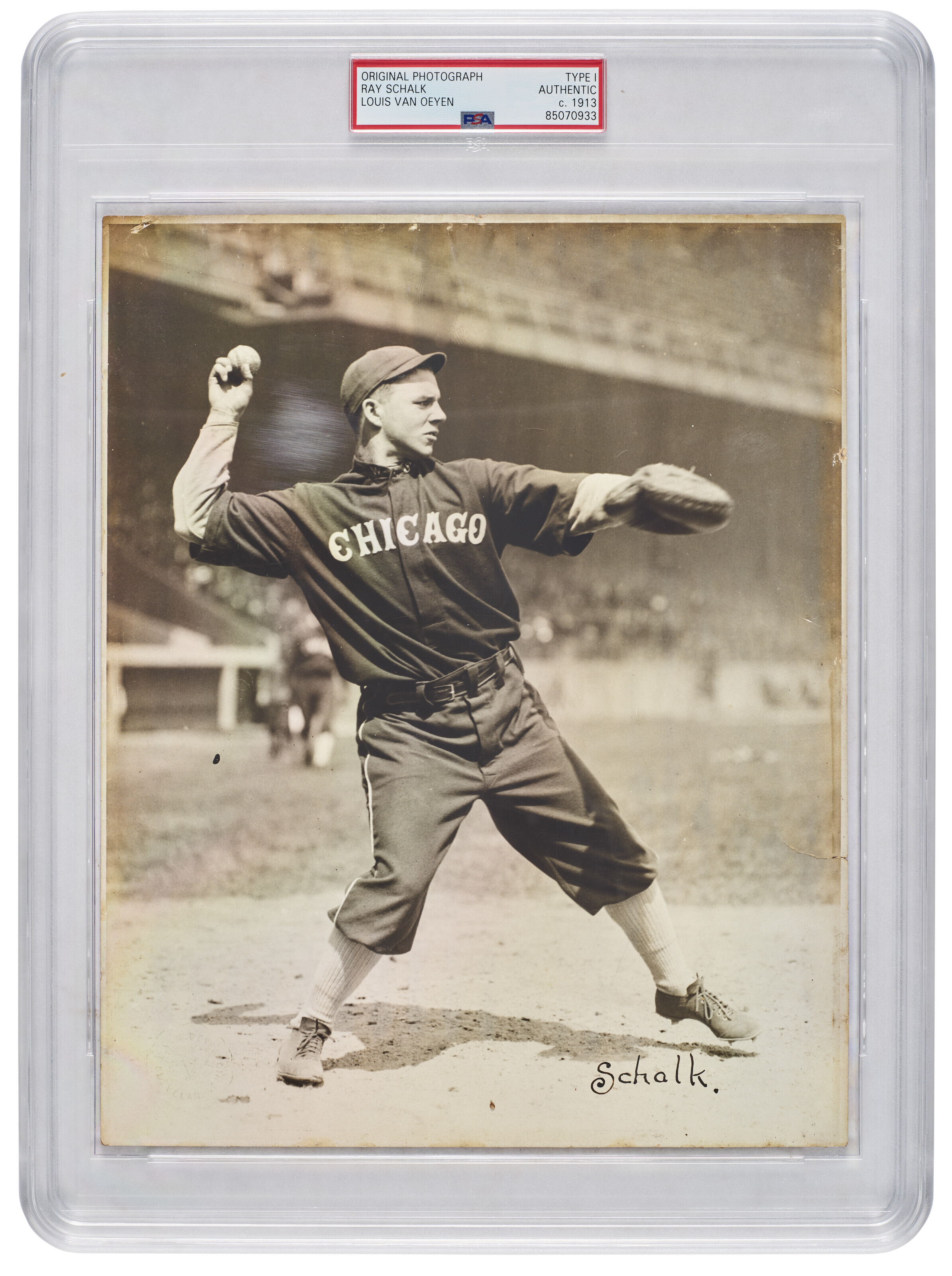 RAY SCHALK PHOTOGRAPH BY LOUIS VAN OEYEN C.1913 (PSA/DNA TYPE I ...