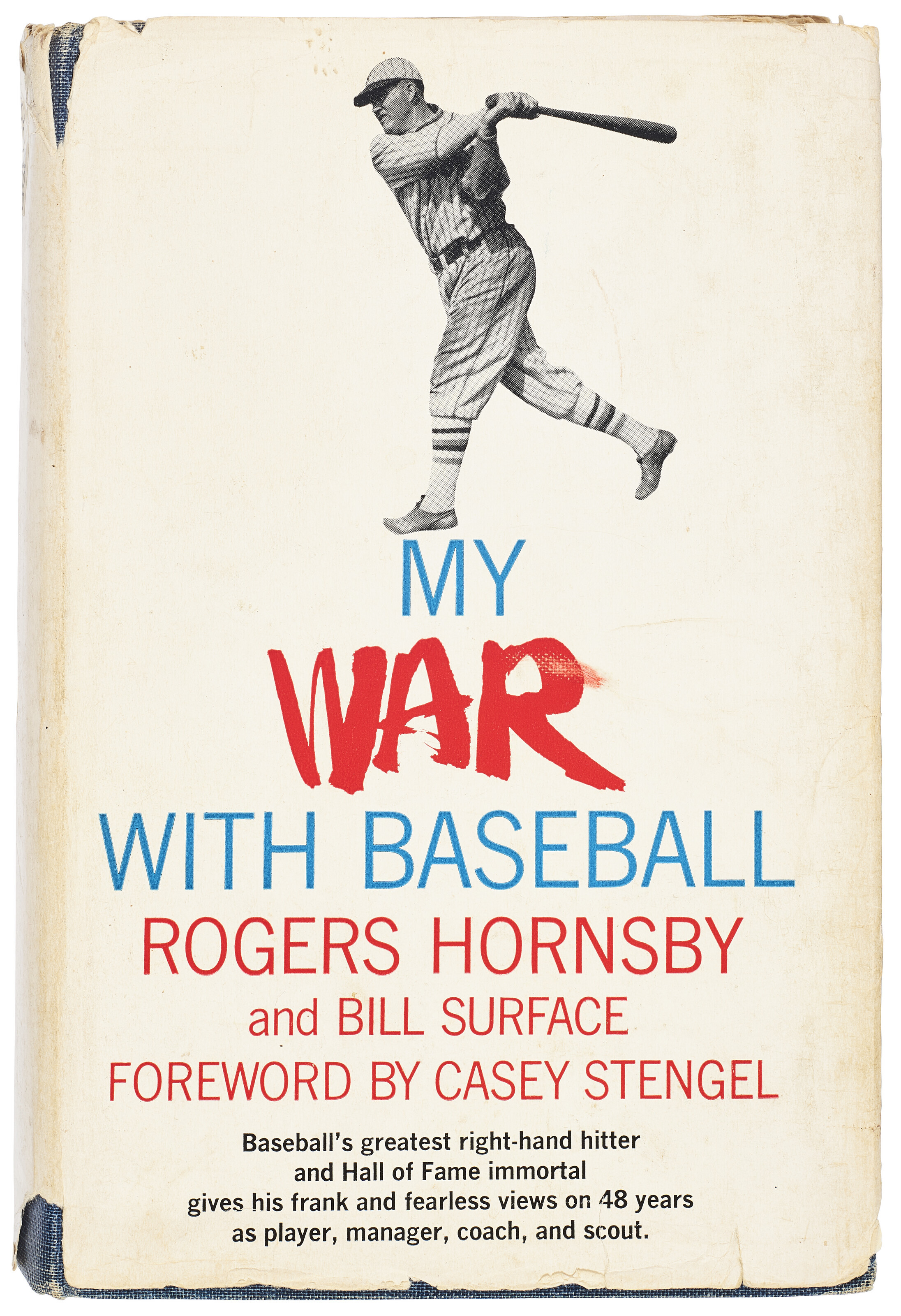 ROGERS HORNSBY AUTOGRAPHED "MY WAR WITH BASEBALL" BOOK (PSA/DNA ...