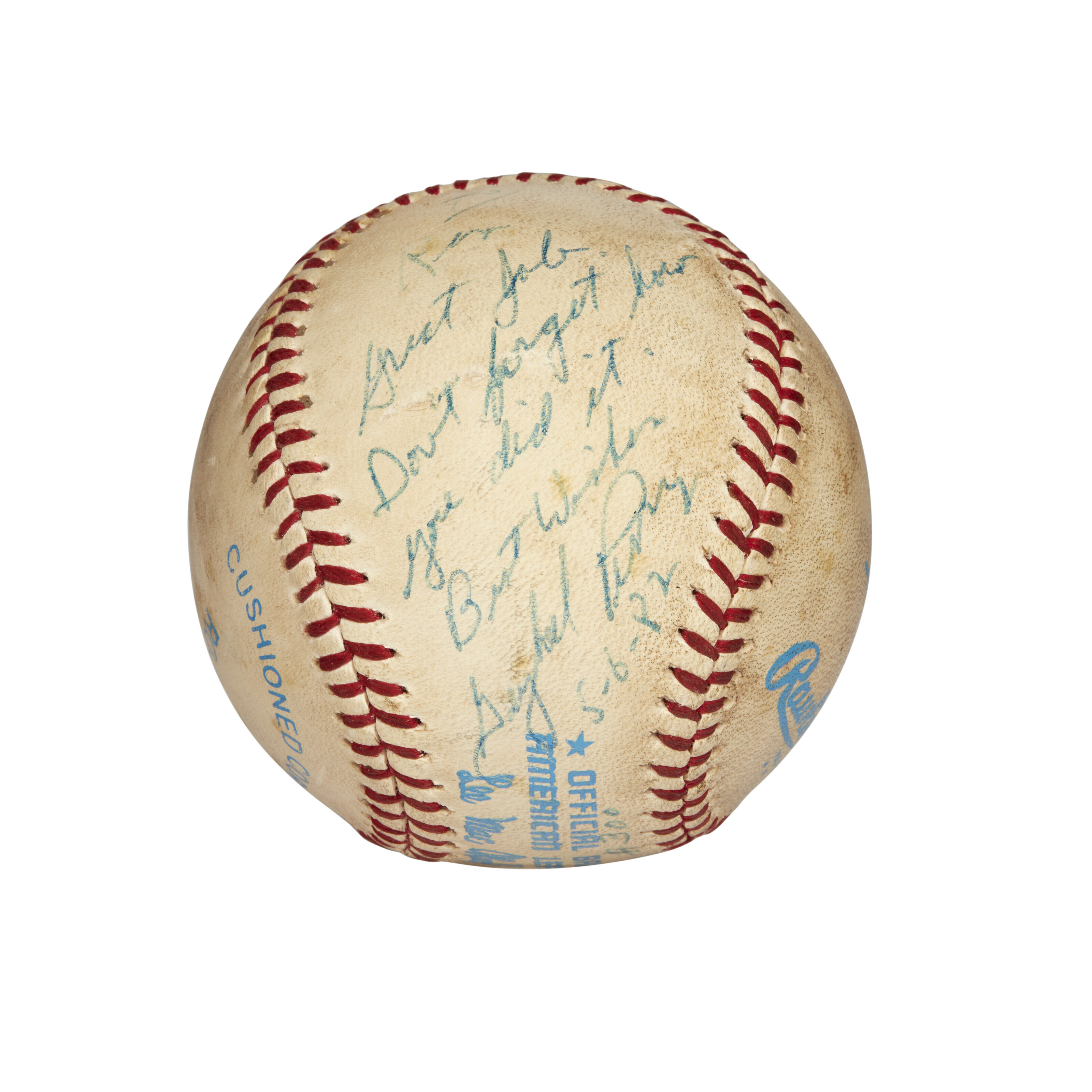 GAYLORD PERRY AUTOGRAPHED AND INSCRIBED BASEBALL ATTRIBUTED TO 300TH ...