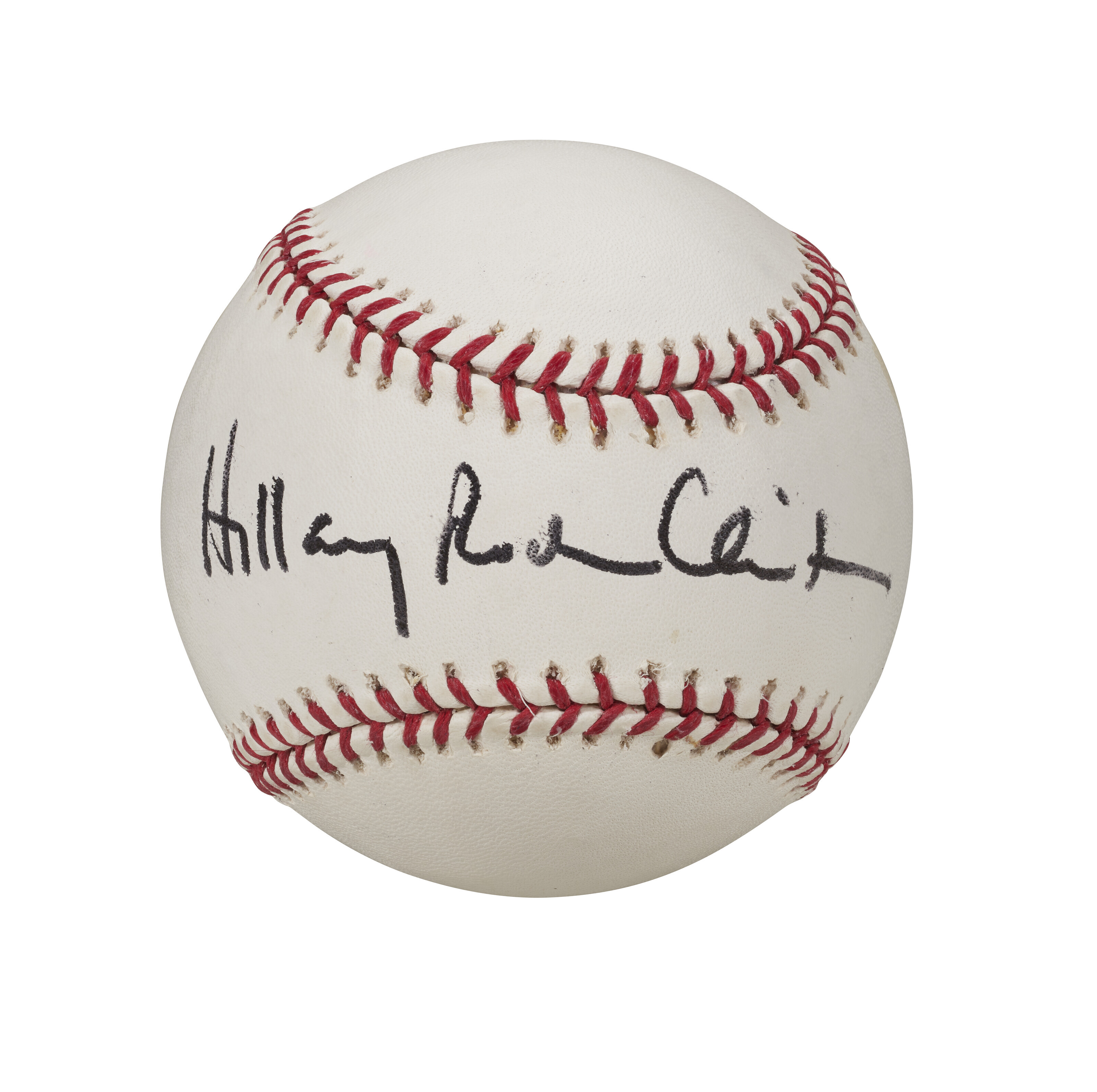 HILLARY RODHAM CLINTON SINGLE SIGNED BASEBALL, | Christie’s