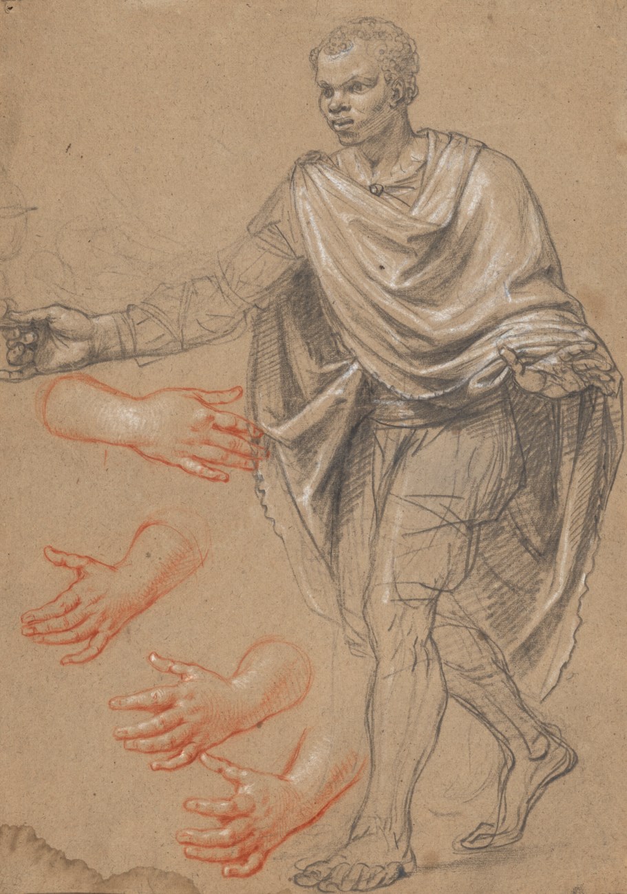 NICOLAS DE PLATTEMONTAGNE (PARIS 1631-1706), Étude pour la figure du roi Balthazar et études ...