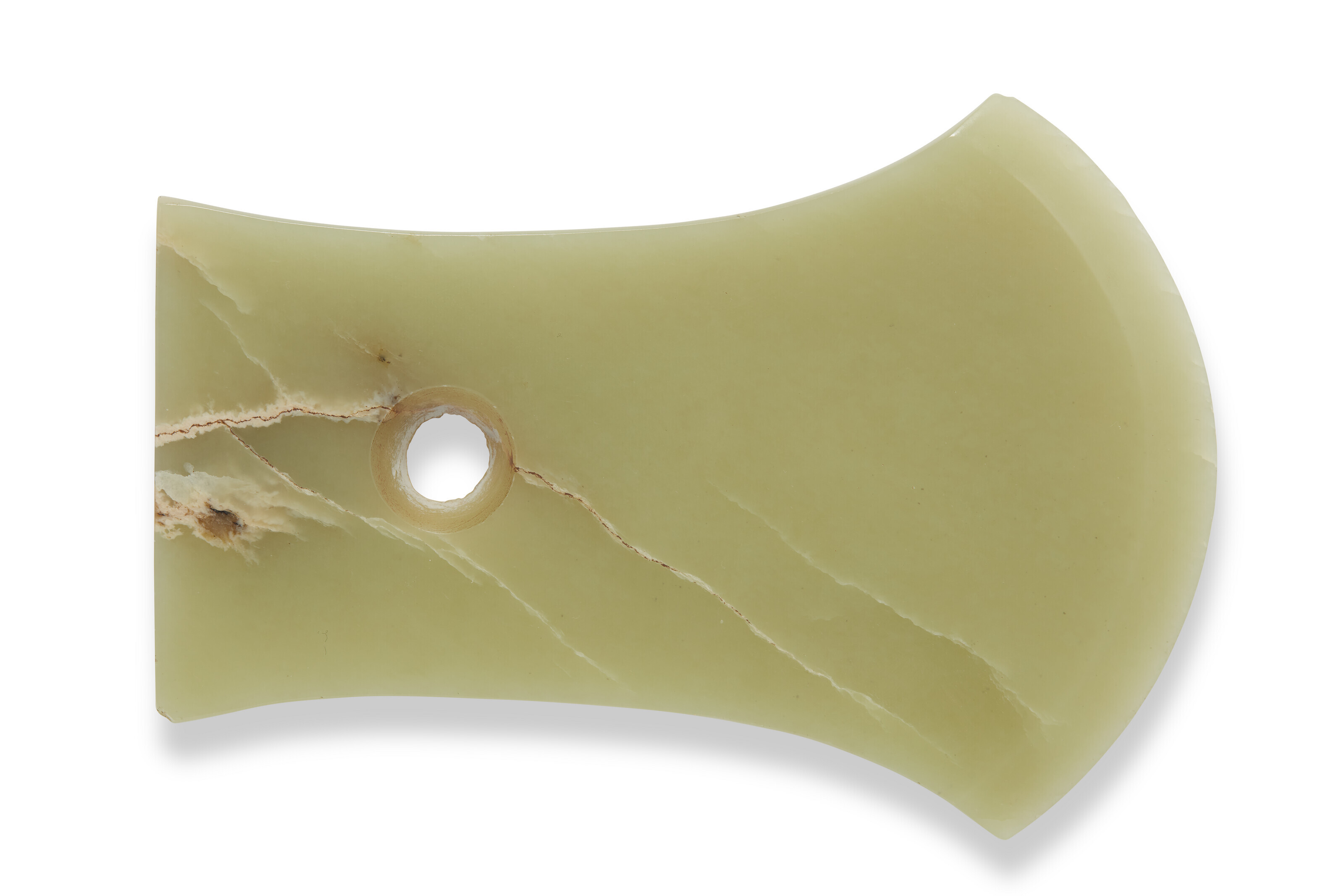 A YELLOW JADE AXE BLADE, CHINA | Christie’s