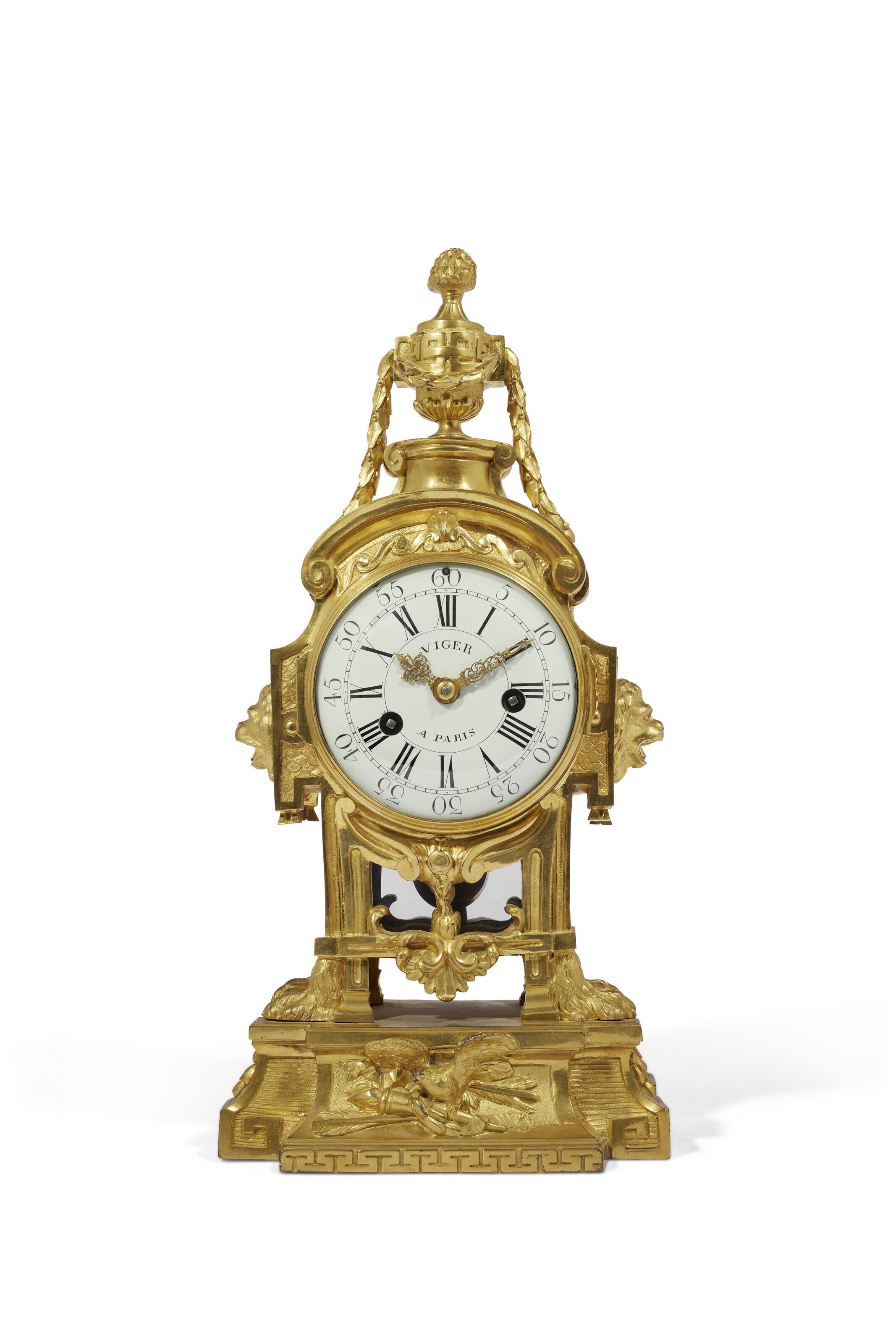 PENDULE D'ÉPOQUE LOUIS XVI, SIGNATURE DE FRANCOIS VIGER, DERNIER QUART ...