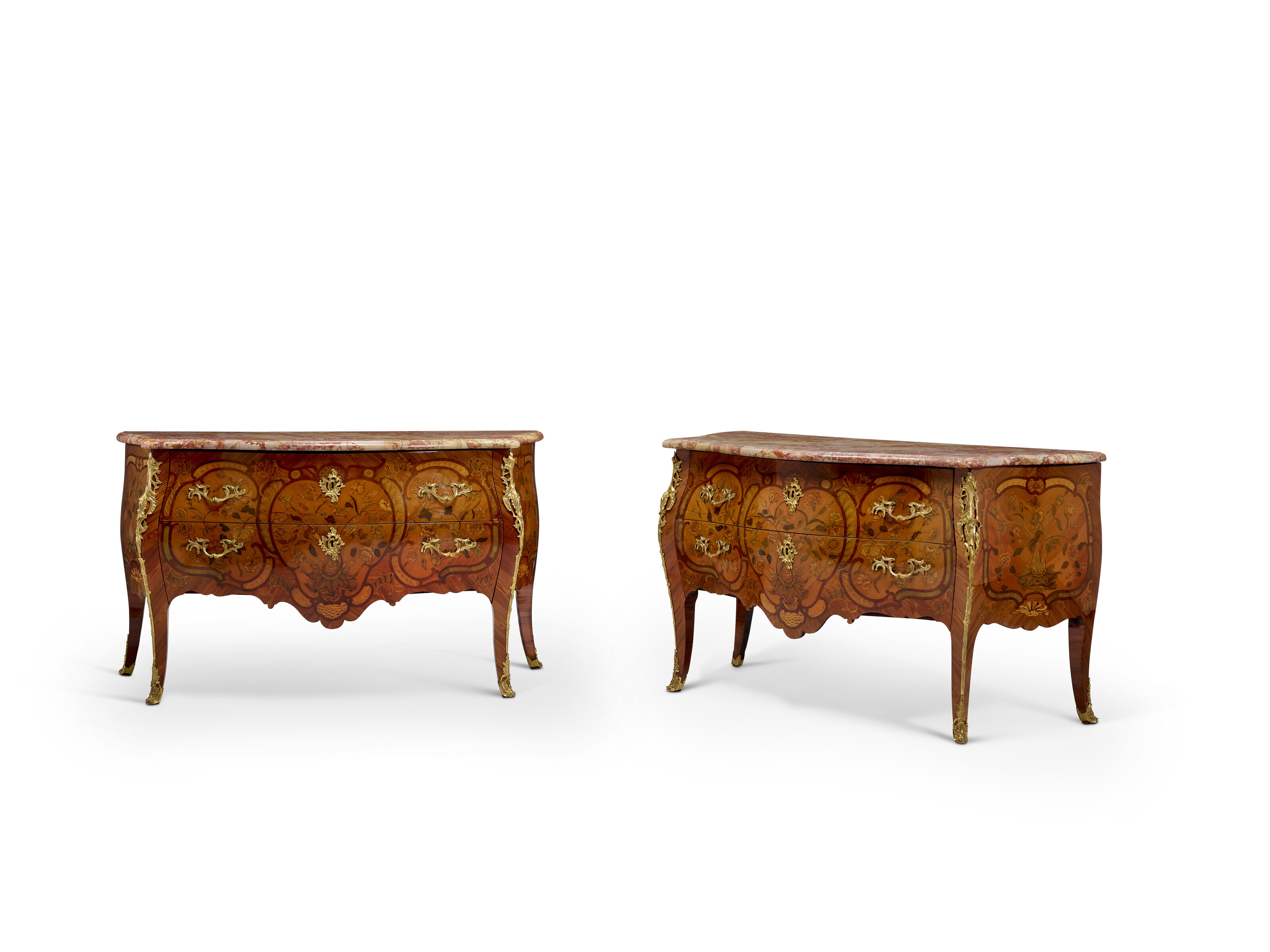 PAIRE DE COMMODES D'EPOQUE LOUIS XV, ESTAMPILLE DE PIERRE ROUSSEL, VERS ...