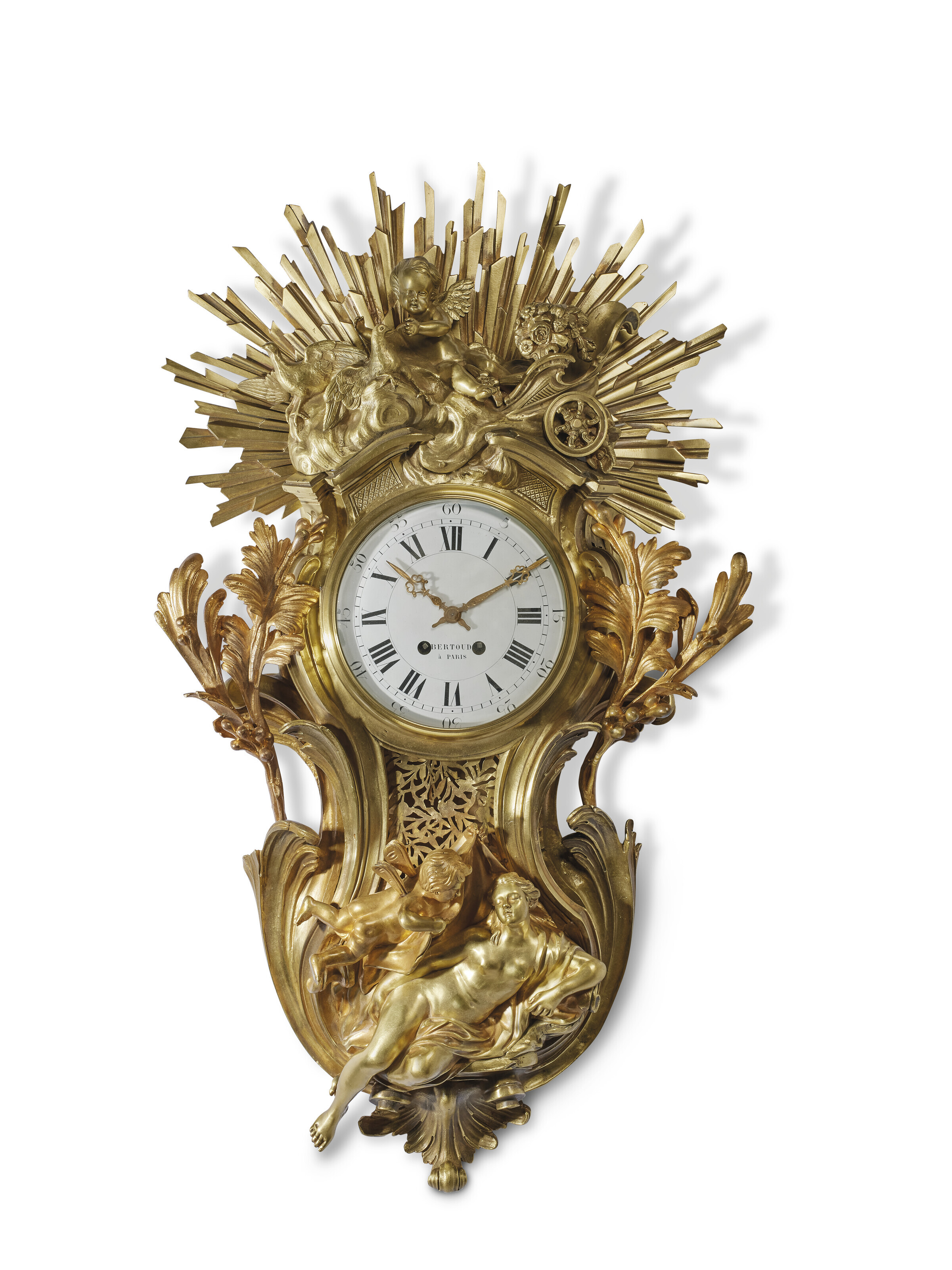 CARTEL MONUMENTAL DE STYLE LOUIS XV, SECONDE MOITIE DU XIXE SIECLE, D ...