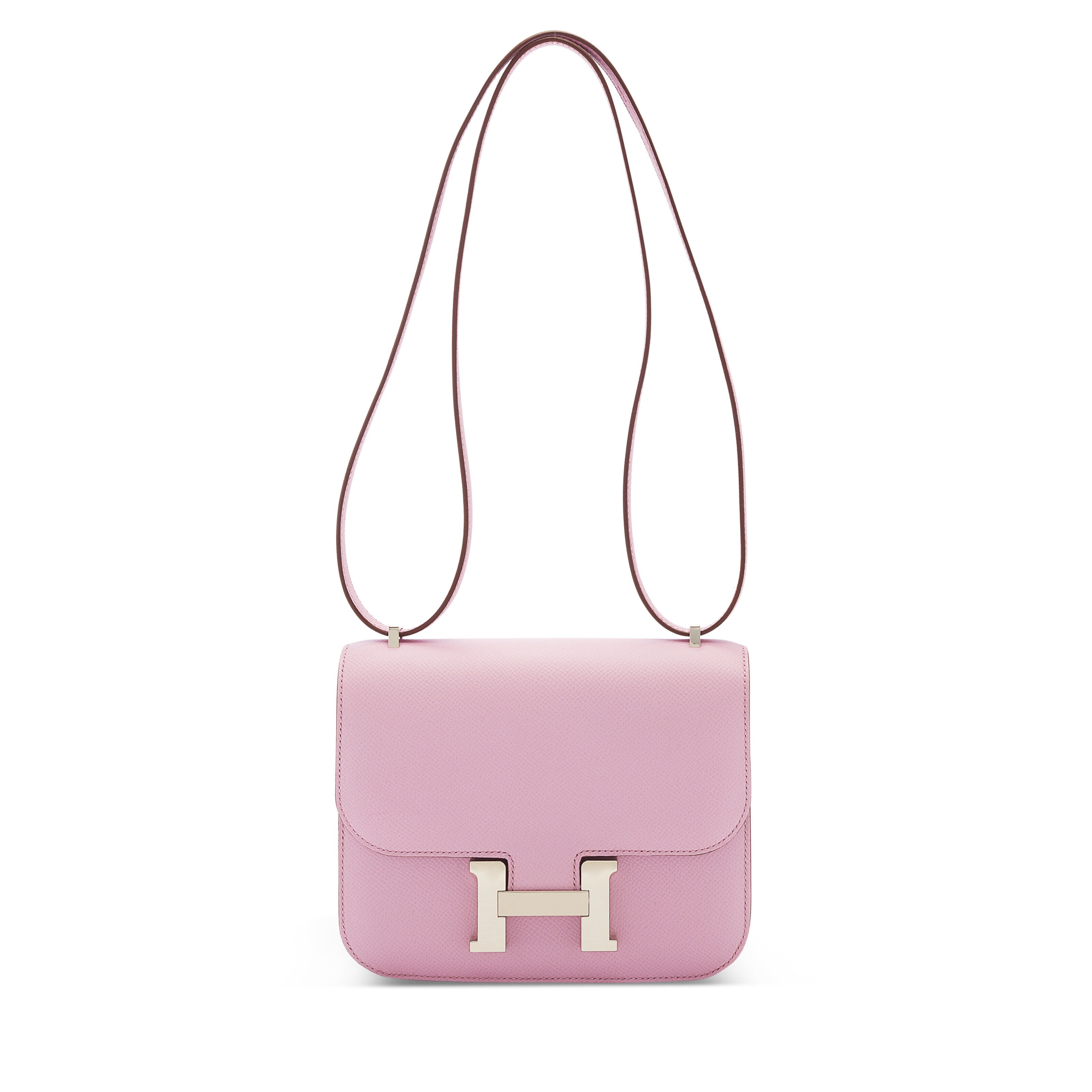 A MAUVE SYLVESTRE EPSOM LEATHER MINI CONSTANCE 18 WITH PALLADIUM ...