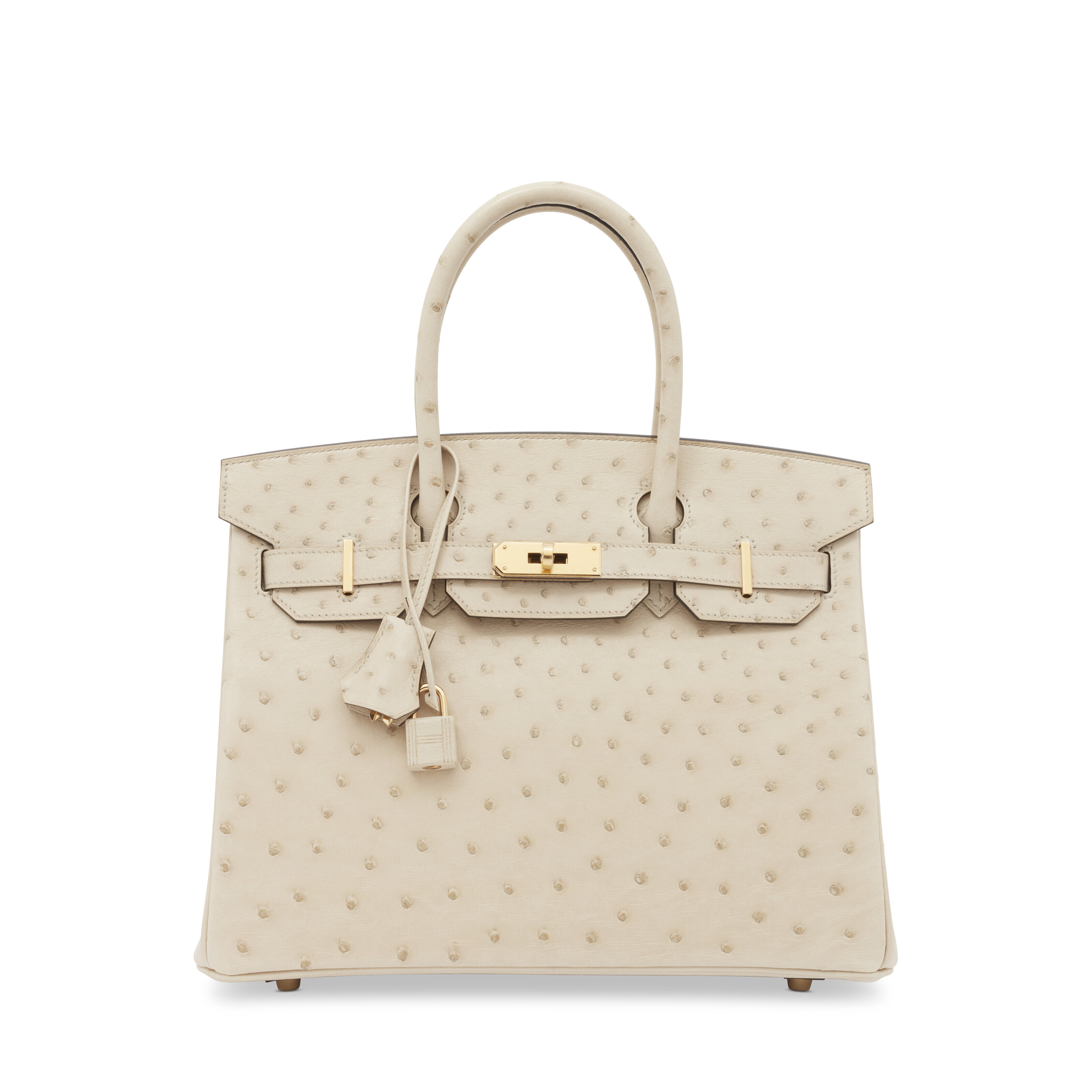 A PARCHEMIN OSTRICH BIRKIN 30 WITH GOLD HARDWARE, HERMÈS, 2022 | Christie’s