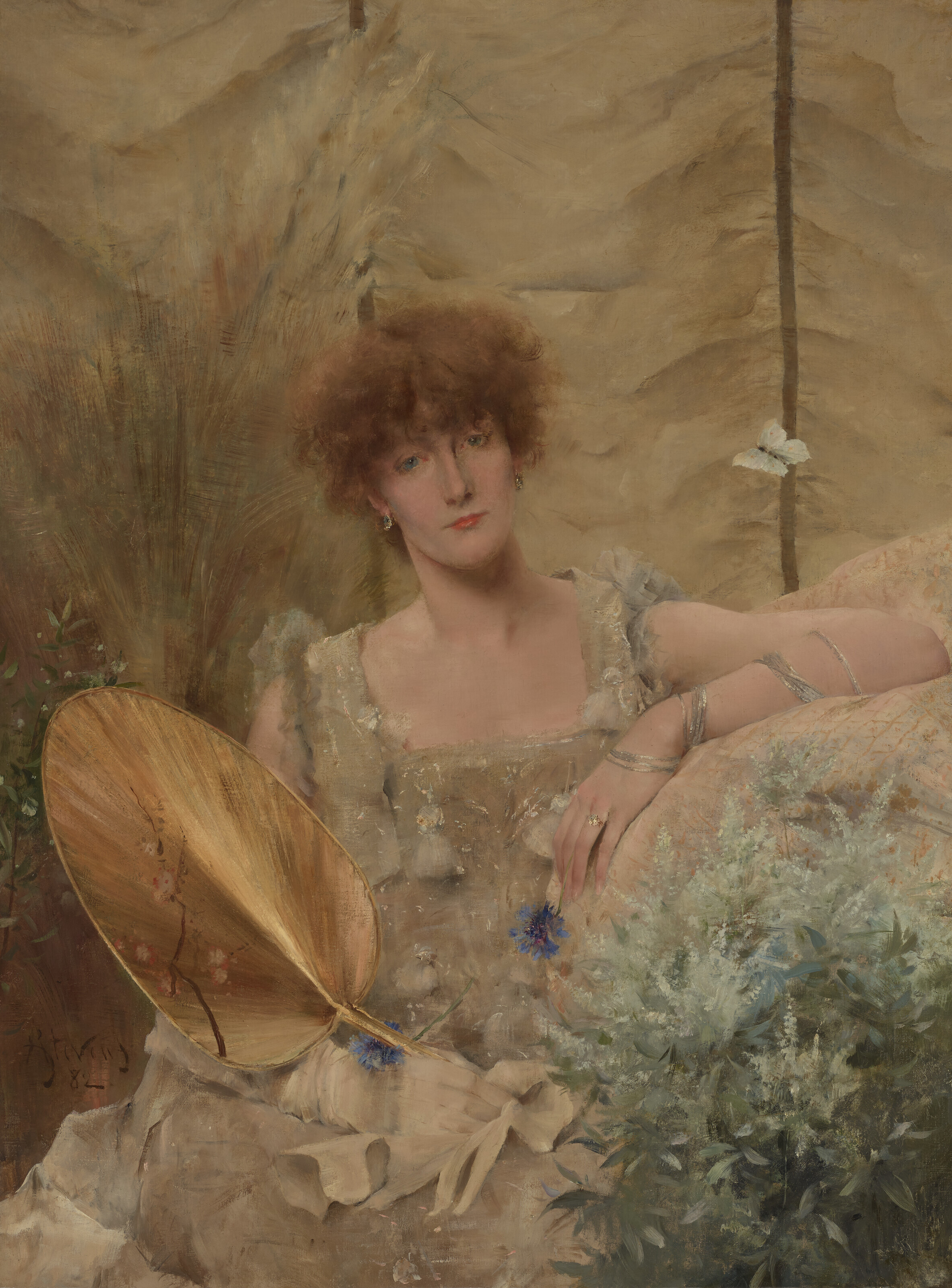 ALFRED STEVENS (BRUXELLES 1823-1906 PARIS), Fédora (portrait de Sarah ...