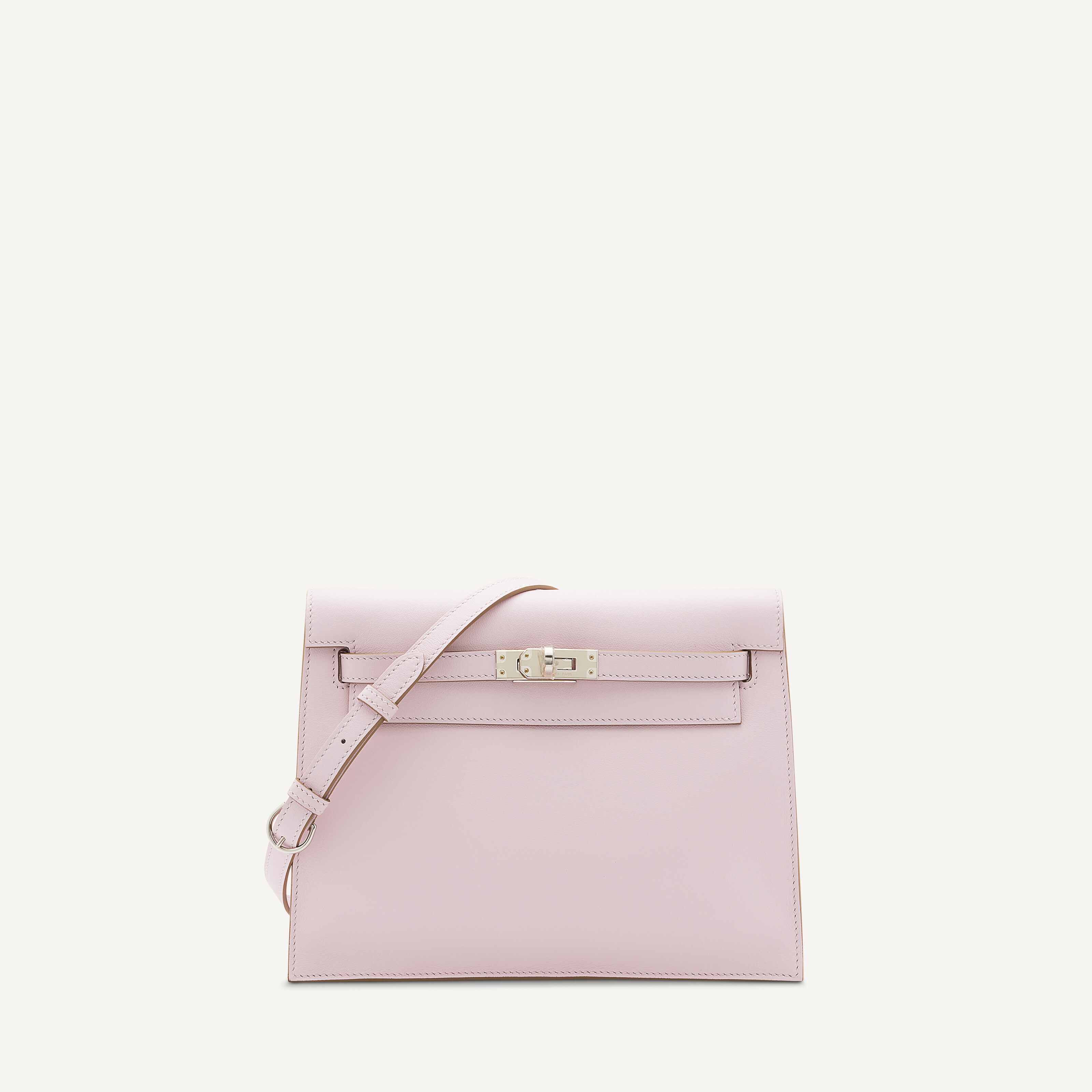 A MAUVE PÂLE SWIFT LEATHER KELLY DANSE WITH PALLADIUM HARDWARE, HERMÈS ...