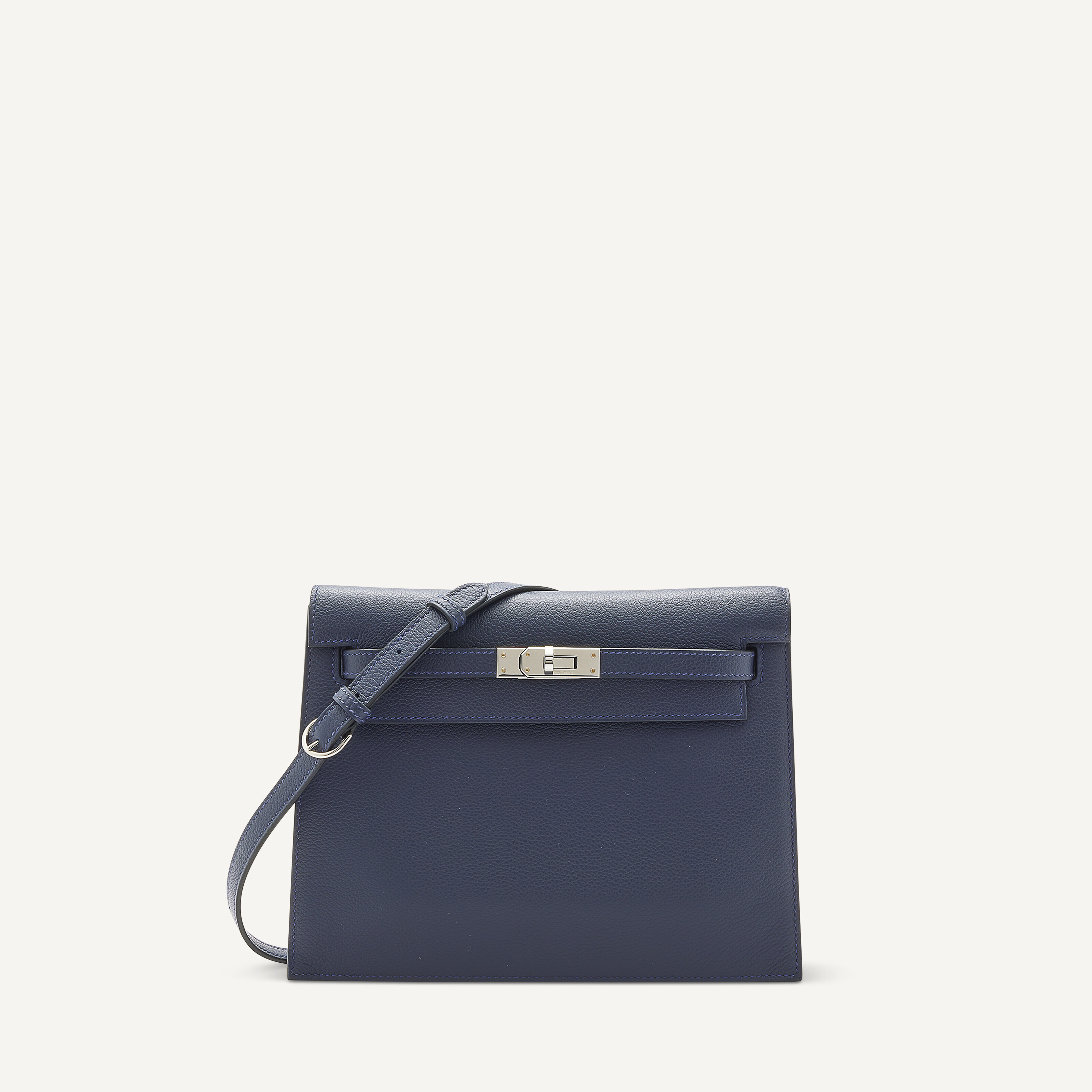 A BLEU NUIT EVERCOLOR LEATHER KELLY DANSE WITH PALLADIUM HARDWARE ...