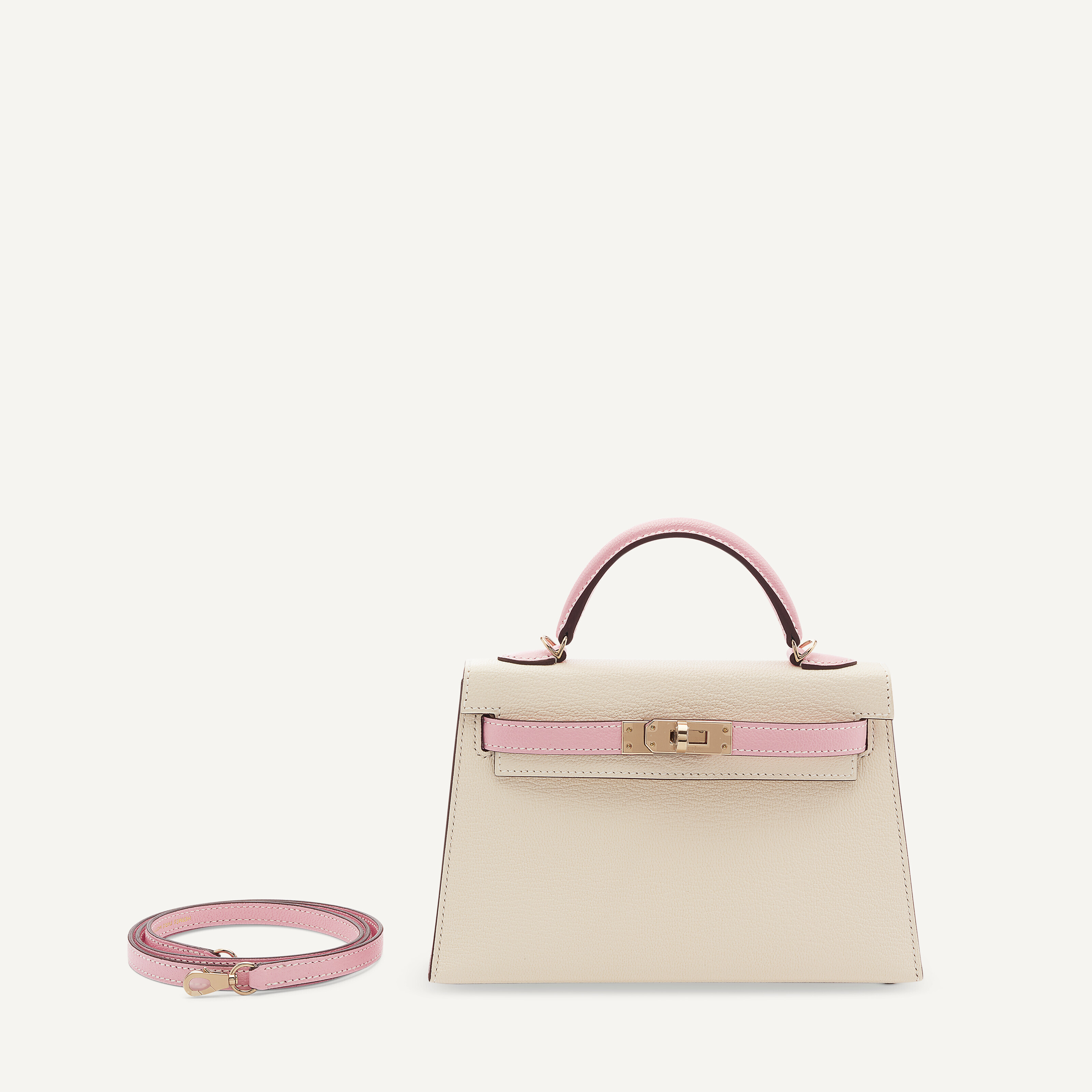 A CUSTOM NATA & ROSE SAKURA CHÈVRE LEATHER MINI KELLY 20 II WITH ...