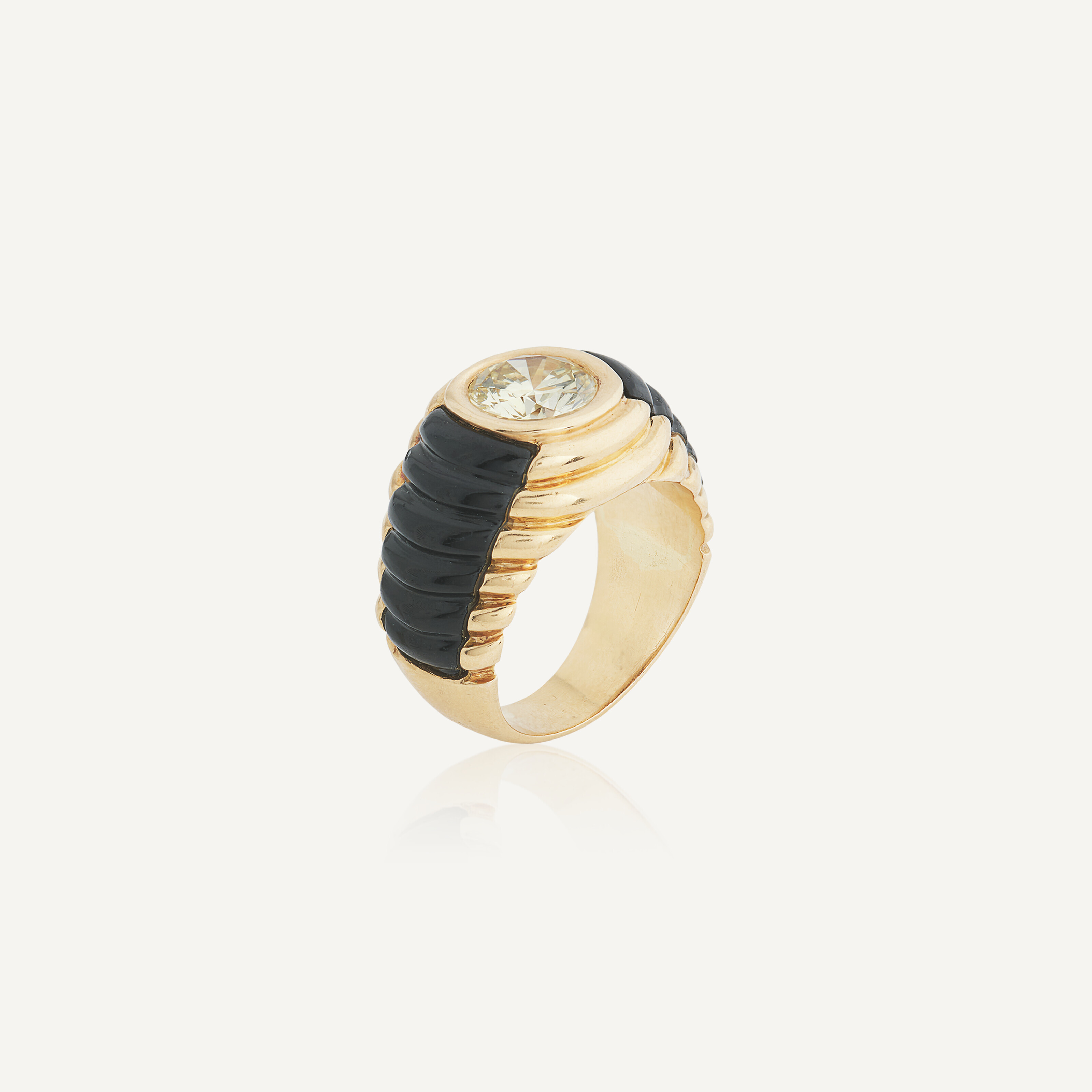 BAGUE DIAMANT DE COULEUR DE 2.03 CARATS ET ONYX, | Christie’s