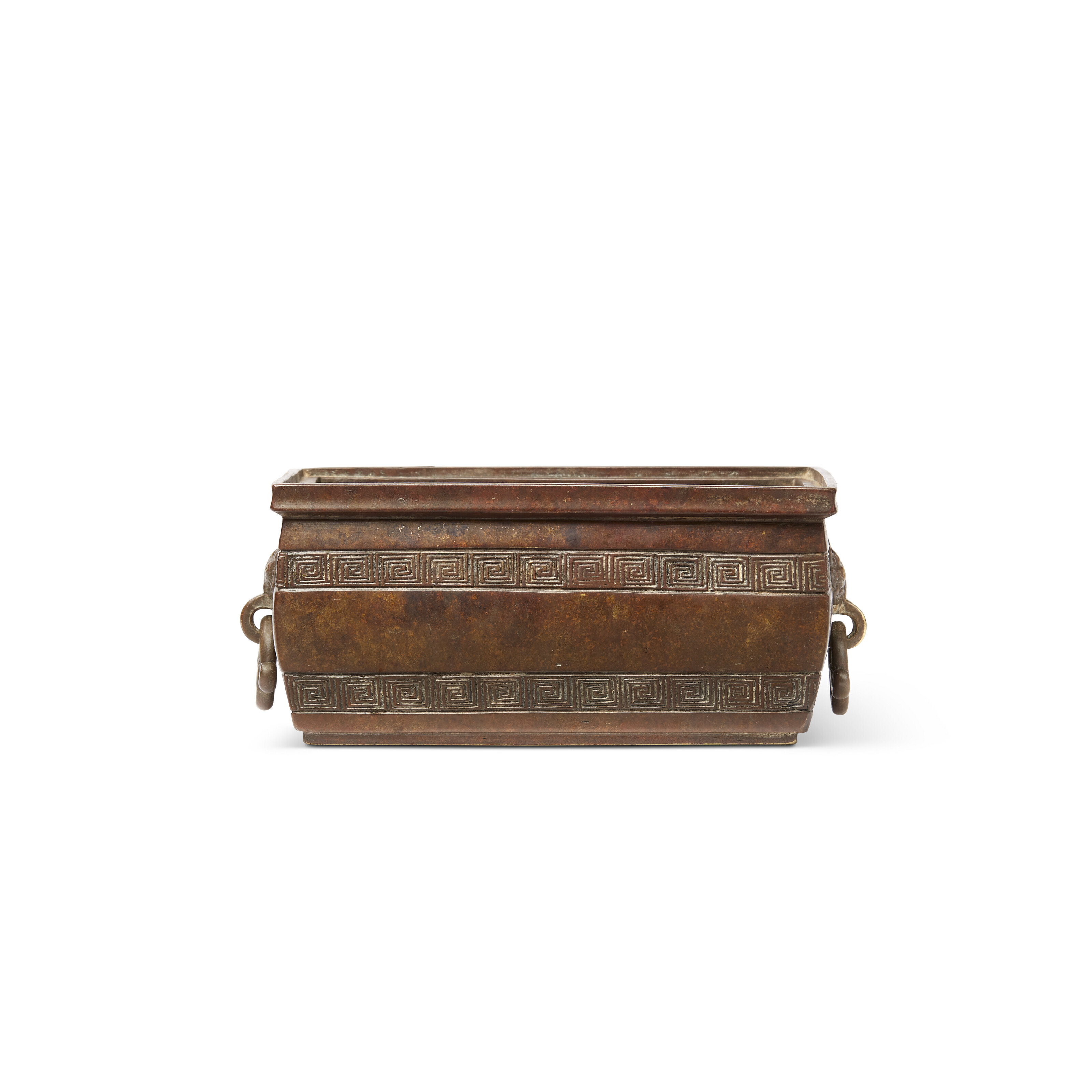 A BRONZE RECTANGULAR CENSER, CHINA, QING DYNASTY, 18TH-19TH CENTURY ...