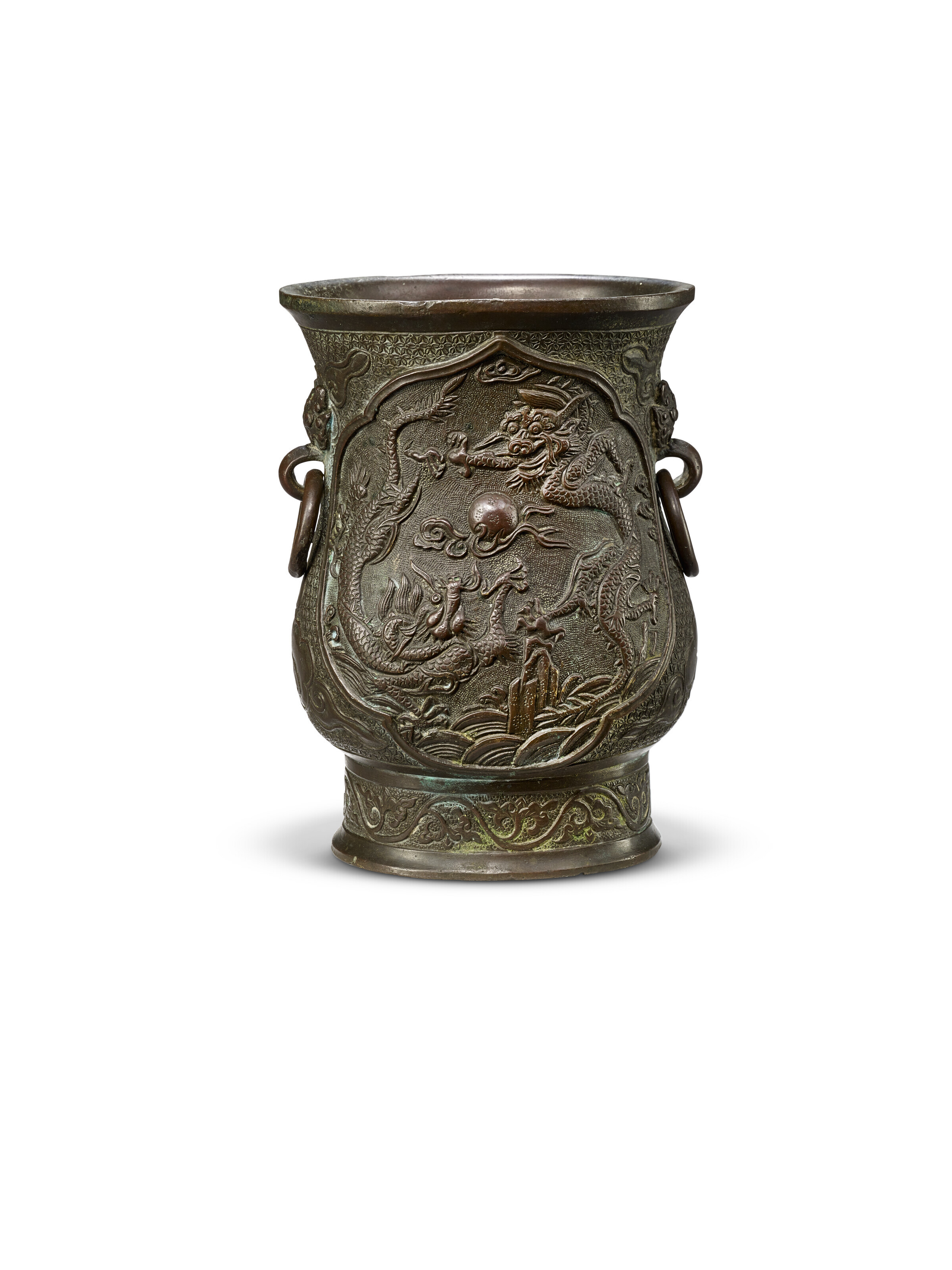 A BRONZE 'DRAGON' VASE, HU, CHINA, MING DYNASTY (1368-1644) | Christie’s