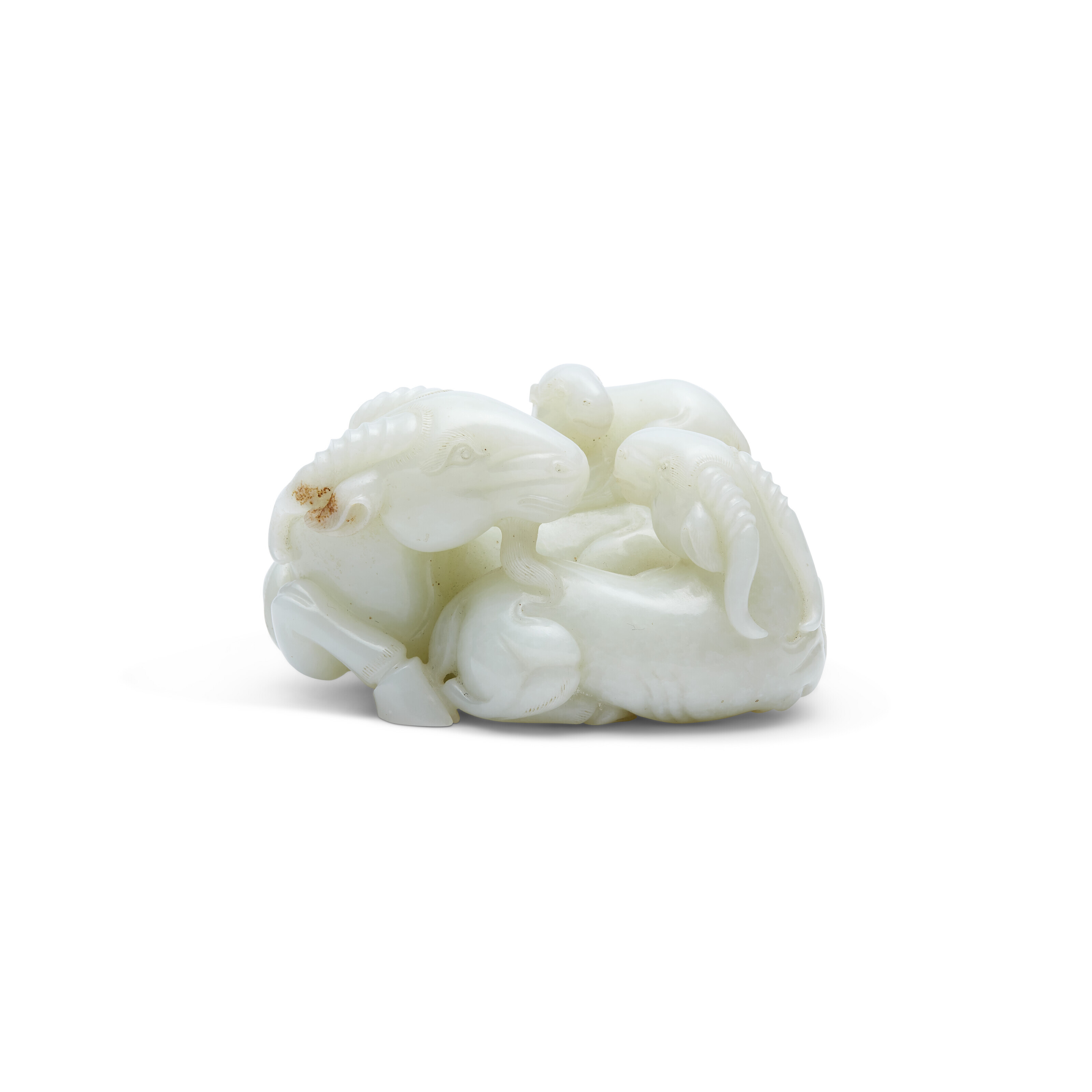 A WHITE JADE GROUP OF RAMS, CHINA, QING DYNASTY, 18TH CENTURY | Christie’s