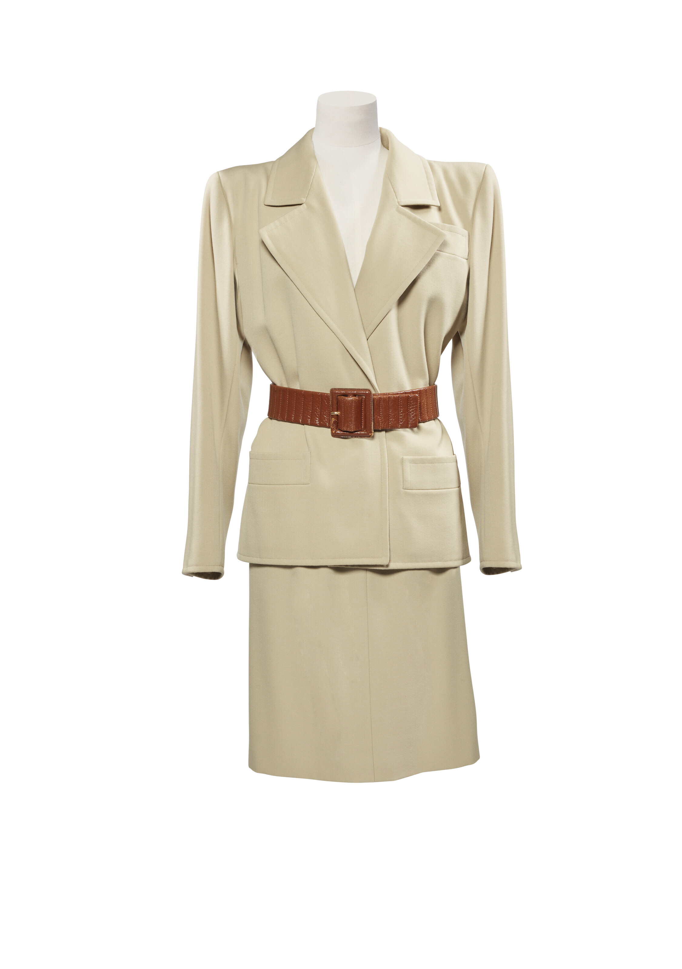 YVES SAINT LAURENT HAUTE COUTURE PRINTEMPS ÉTÉ 1985, TAILLEUR JUPE DE ...