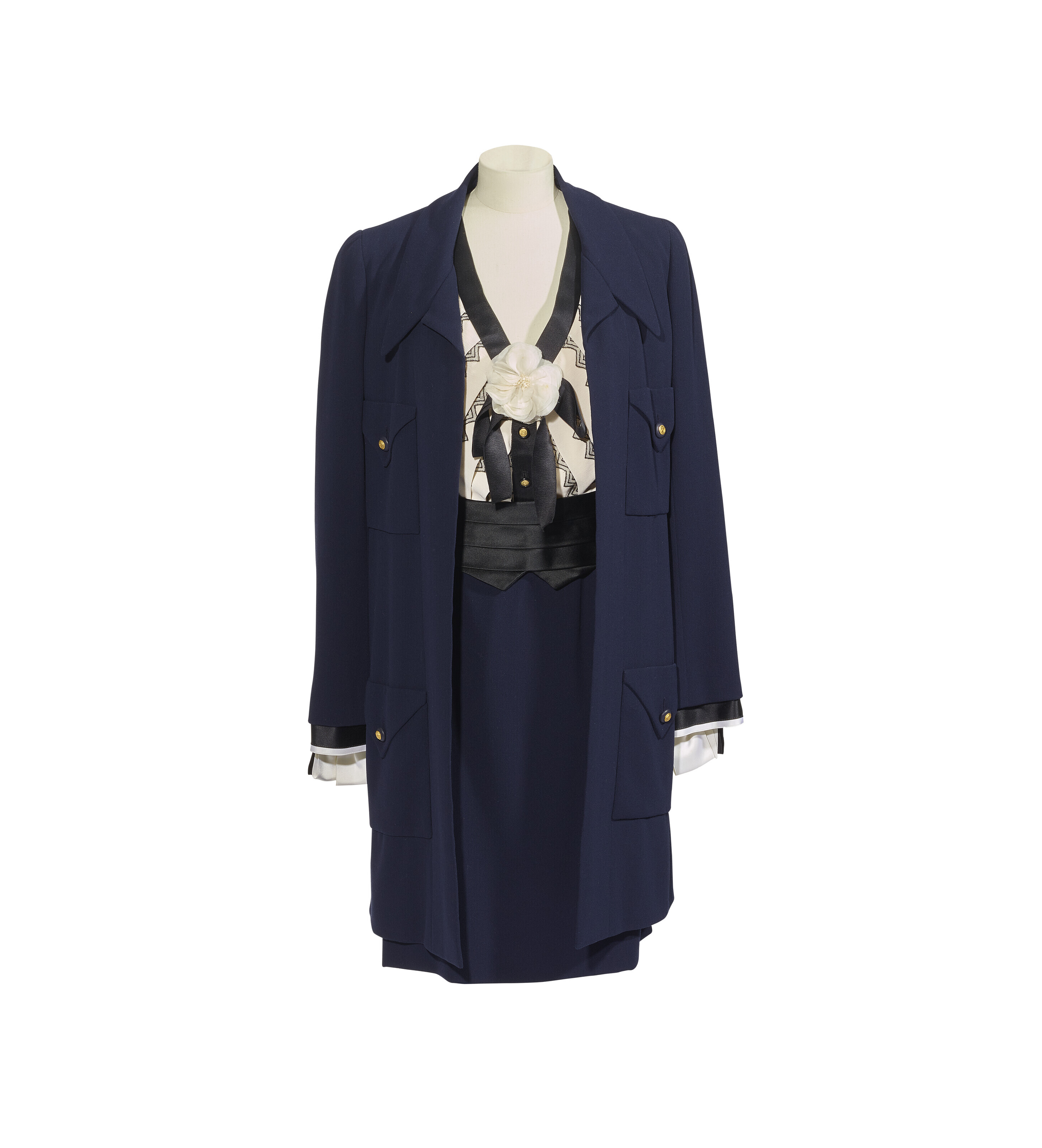 CHANEL PAR KARL LAGERFELD HAUTE COUTURE PRINTEMPS ÉTÉ 1994, TAILLEUR ...