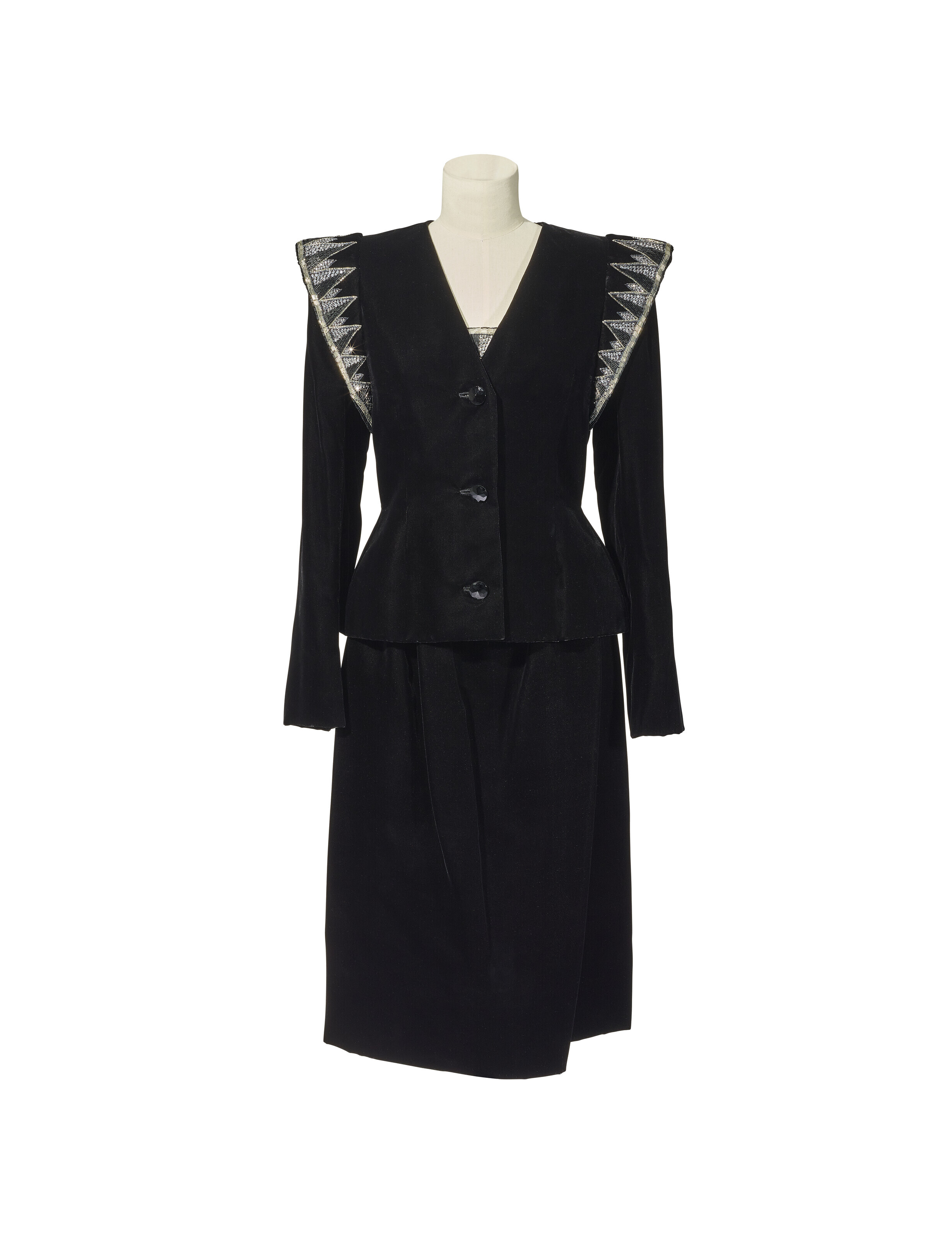 GIVENCHY HAUTE COUTURE AUTOMNE HIVER 1983-1984, TAILLEUR DU SOIR EN ...